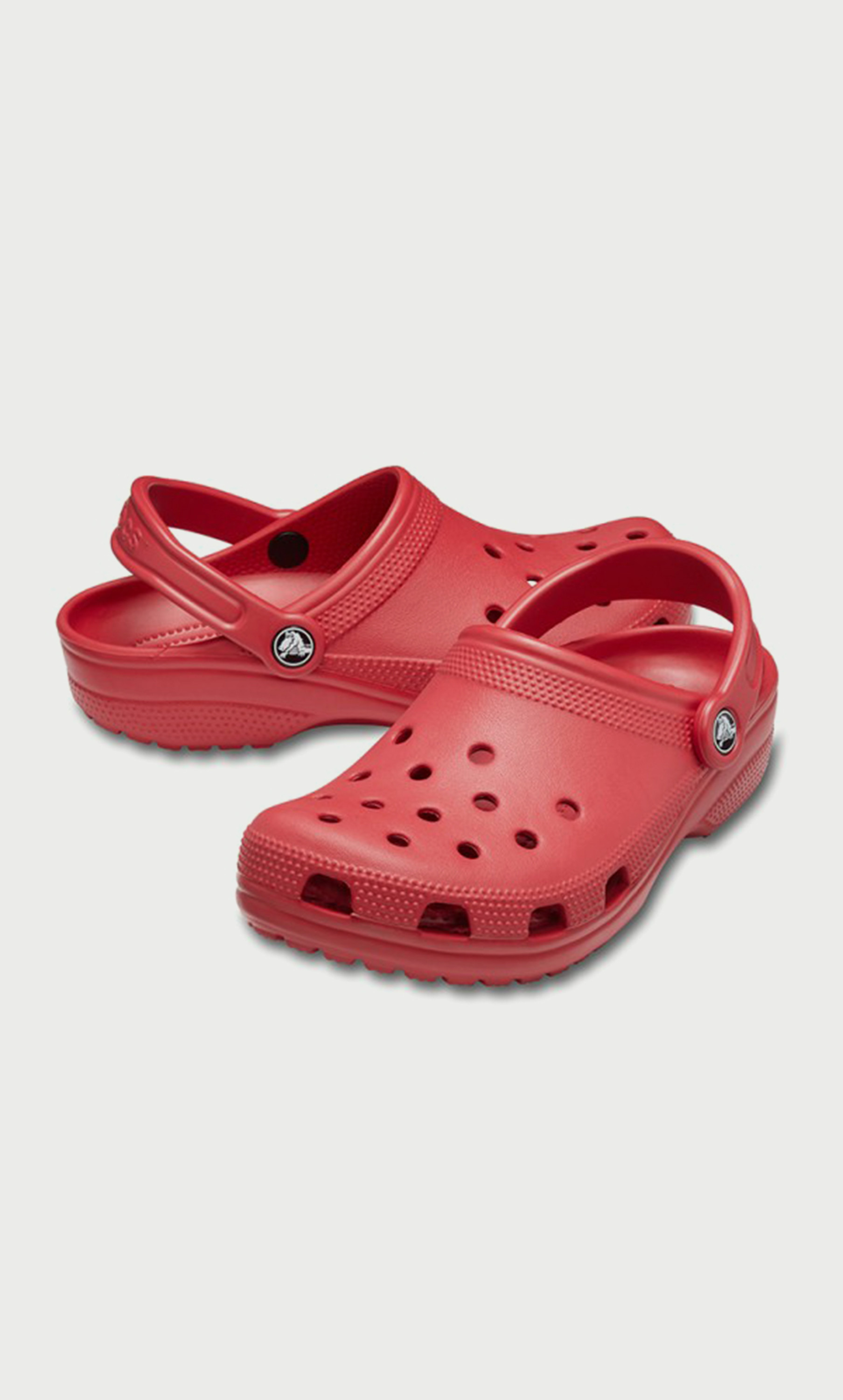 Red crocs flats store