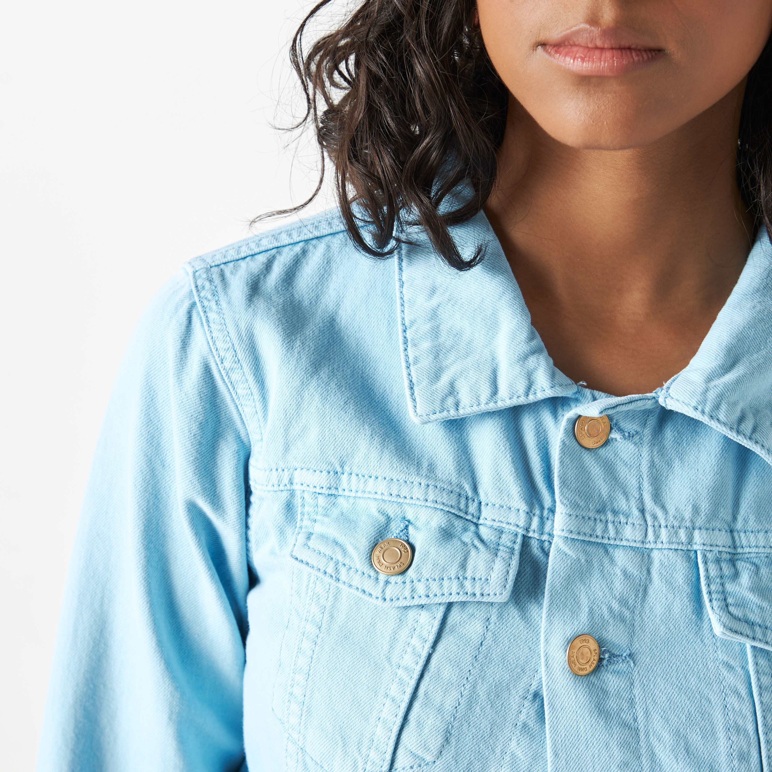Buy Button Through Jacket with Pockets Online | Centrepoint Qatar