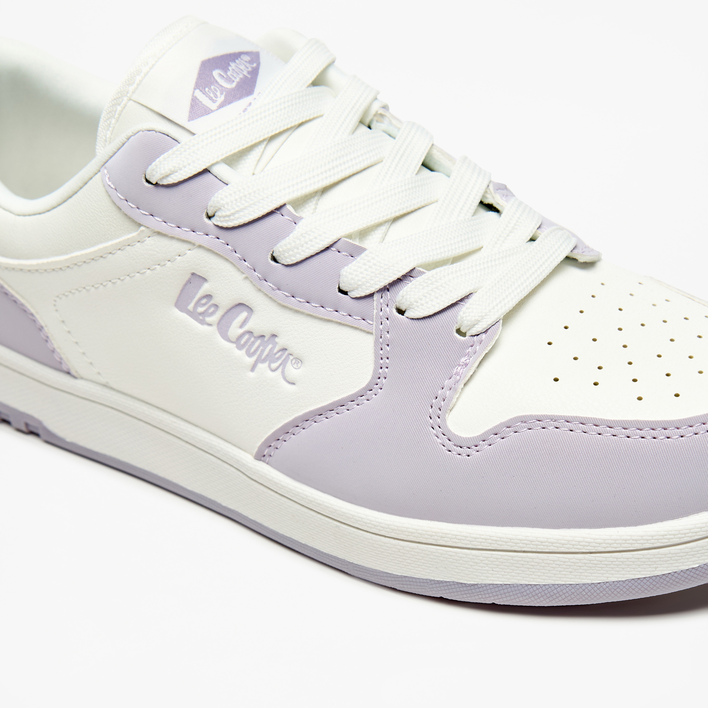 Buy Lee Cooper Women's Colourblock Low Ankle Sneakers with Lace-Up ...
