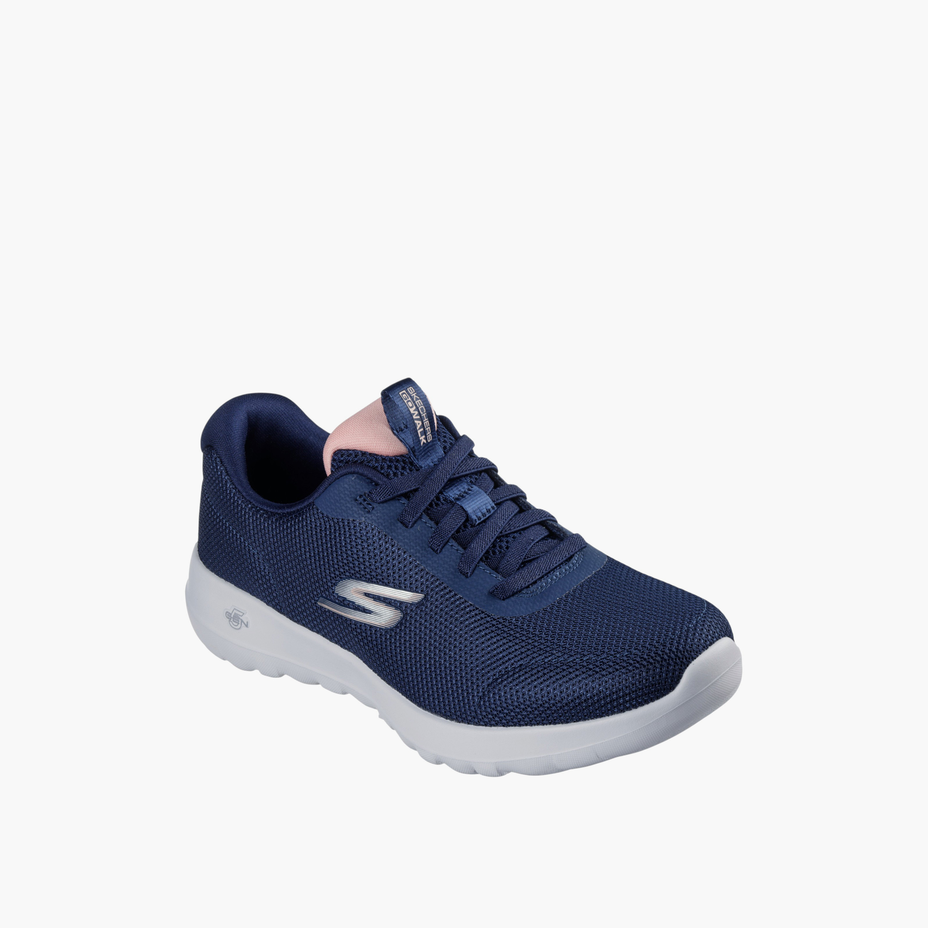 Buy Skechers Women's GO WALK Lace-Up Sports Shoes - 125710-NVPK Online ...