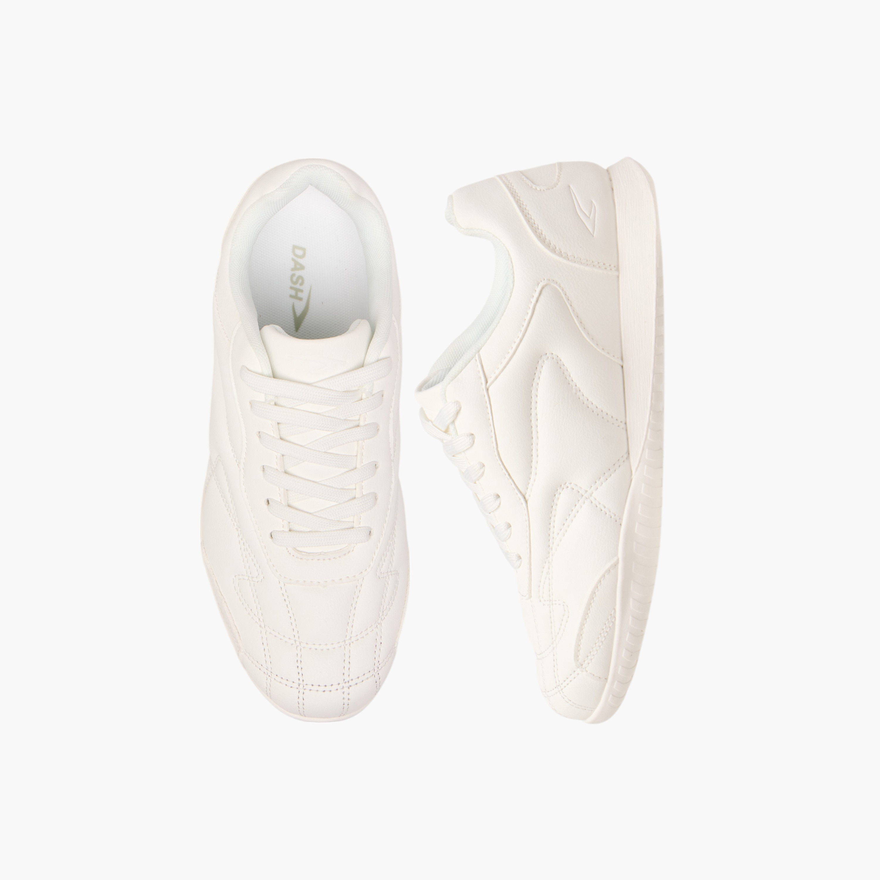 Buy Dash Logo Detail Sports Shoes with Lace-Up Closure Online ...