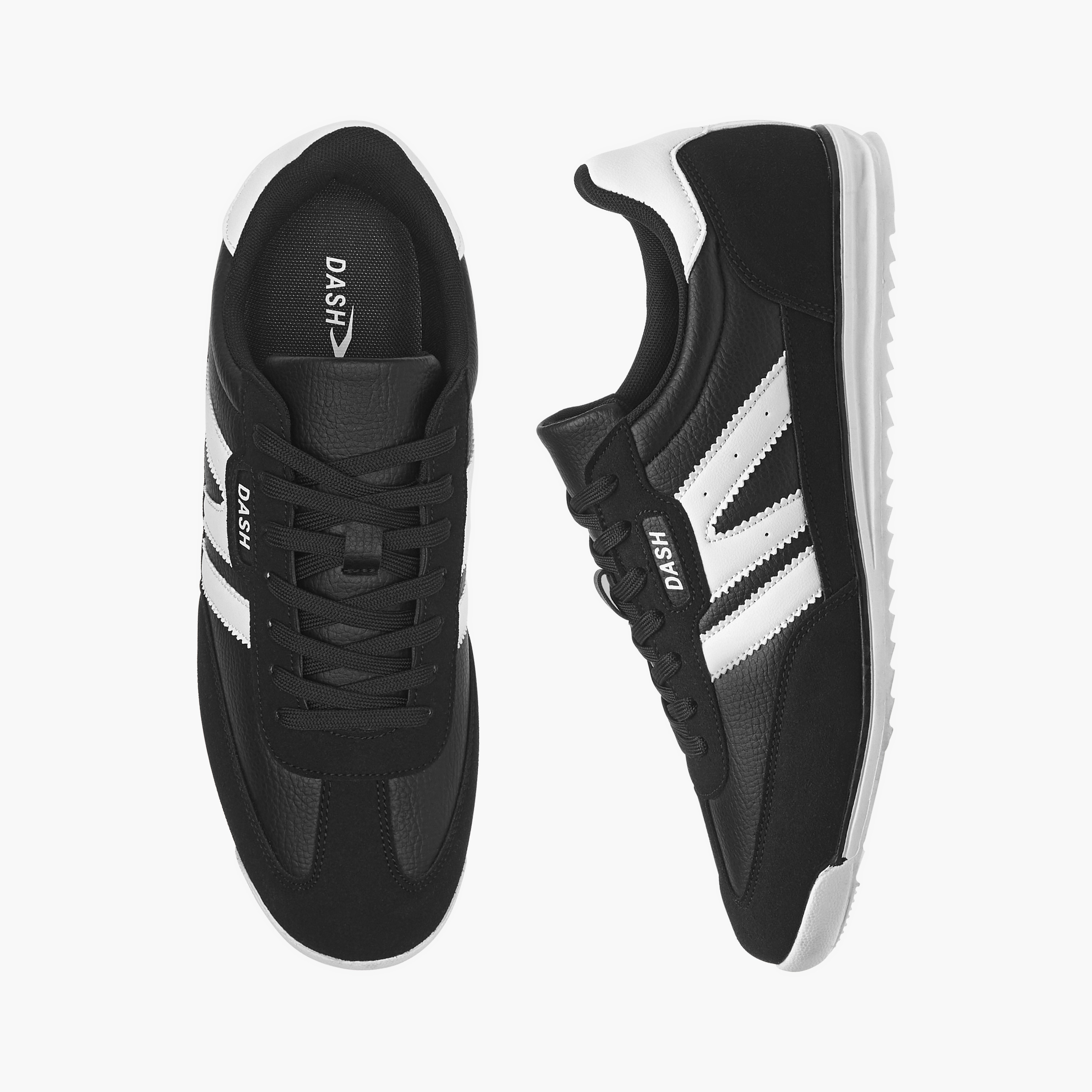 Shop Dash Logo Detail Sneakers with Lace-Up Closure Online ...