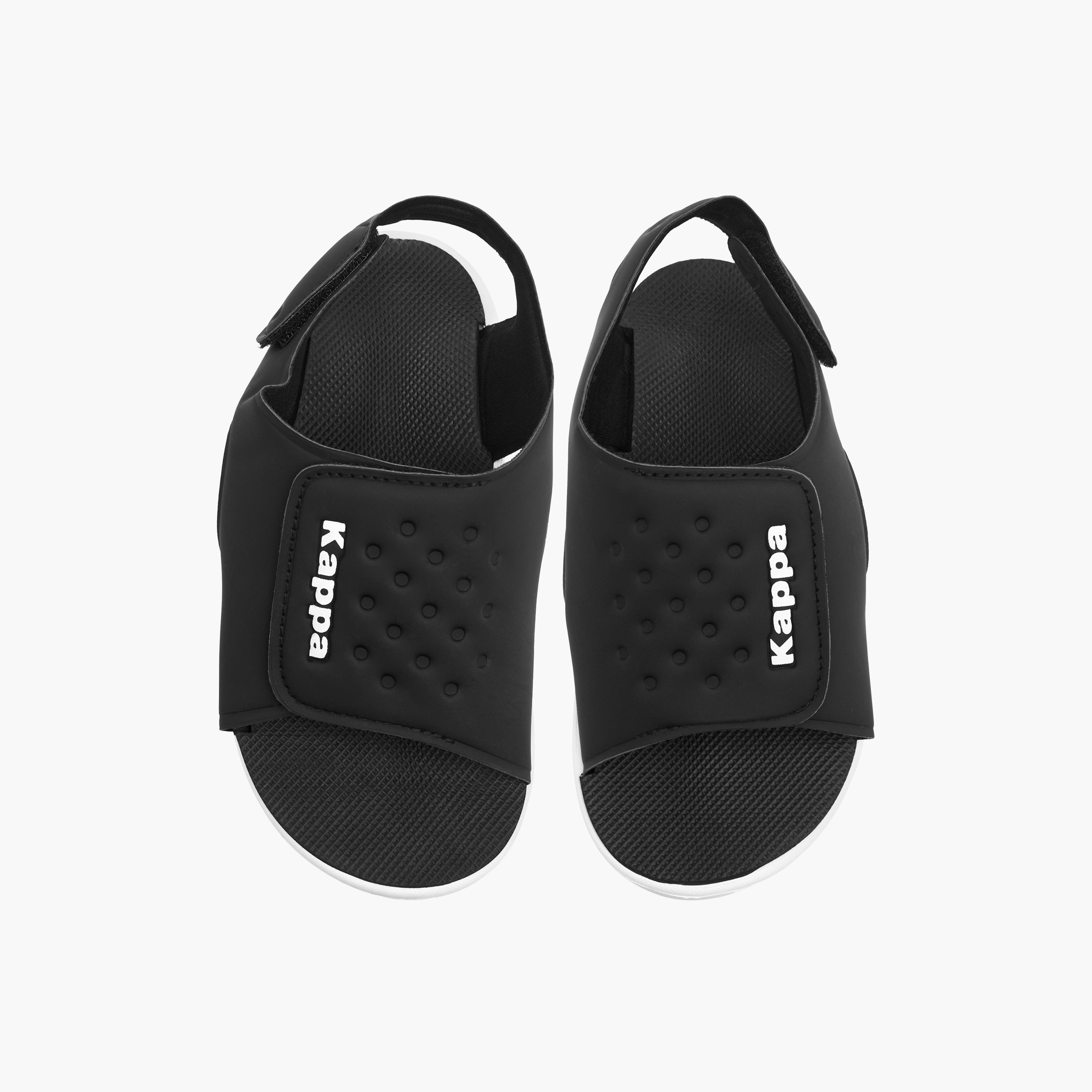 Buy Kappa Boys' Logo Detail Sandals with Hook and Loop Closure Online ...