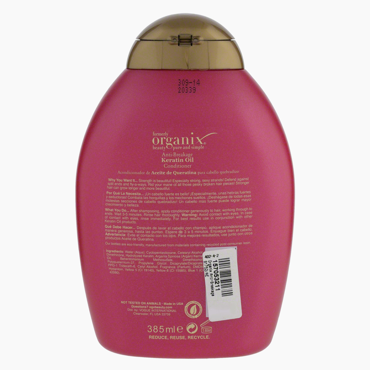 Buy OGX Anti Breakage Keratin Oil Conditioner 13 oz Online Centrepoint Kuwait