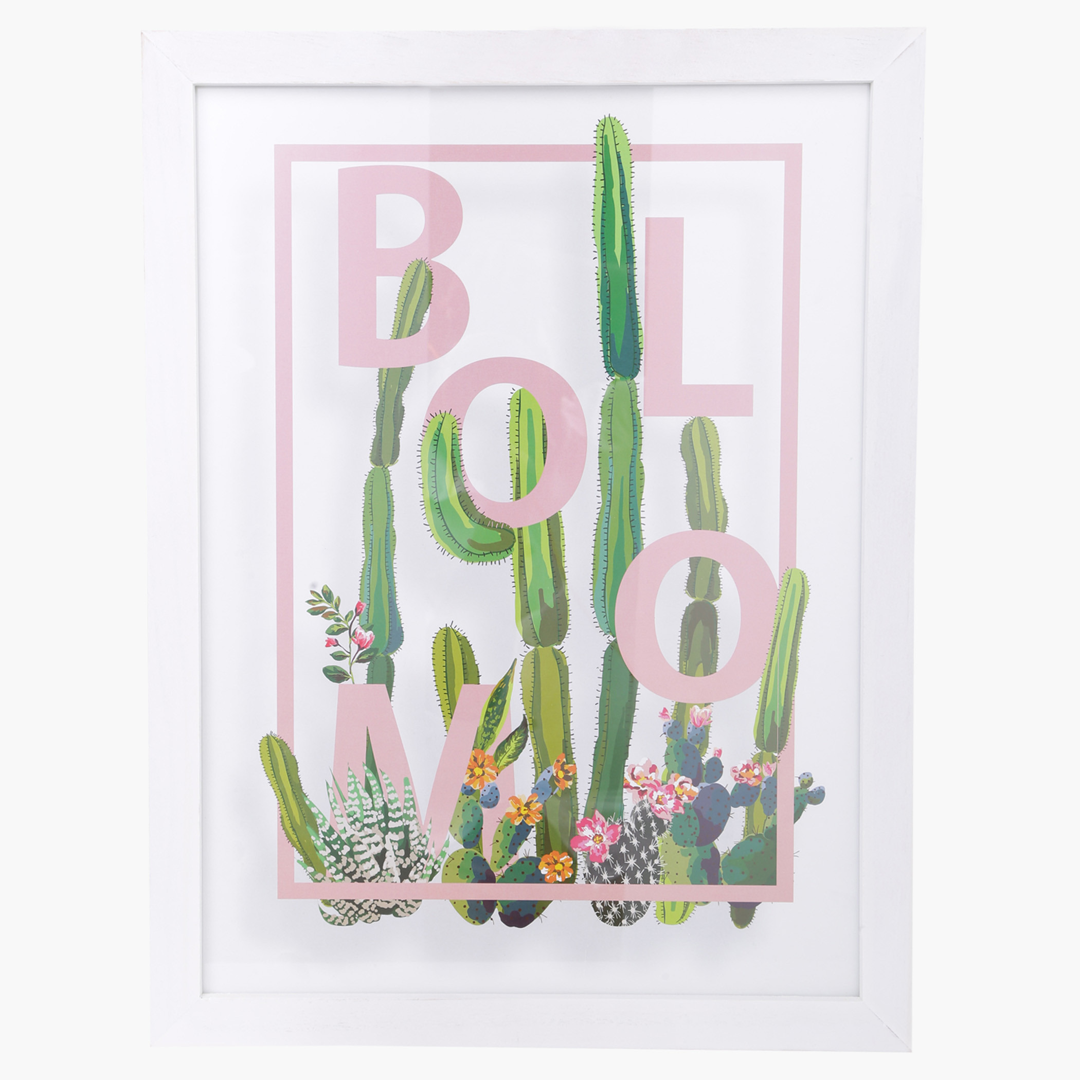 Shop Cactus Print Wall Frame | Centrepoint Bahrain