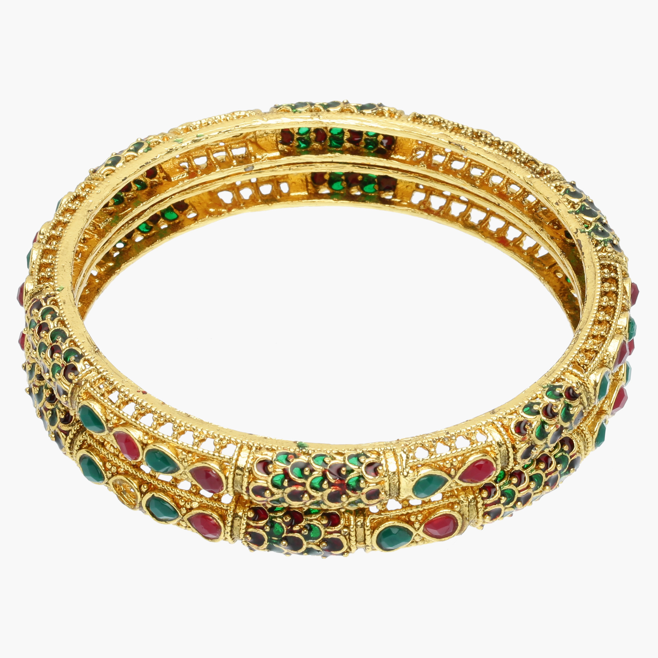 Buy Sasha Studded Bracelet - Set of 2 Online | Centrepoint Kuwait