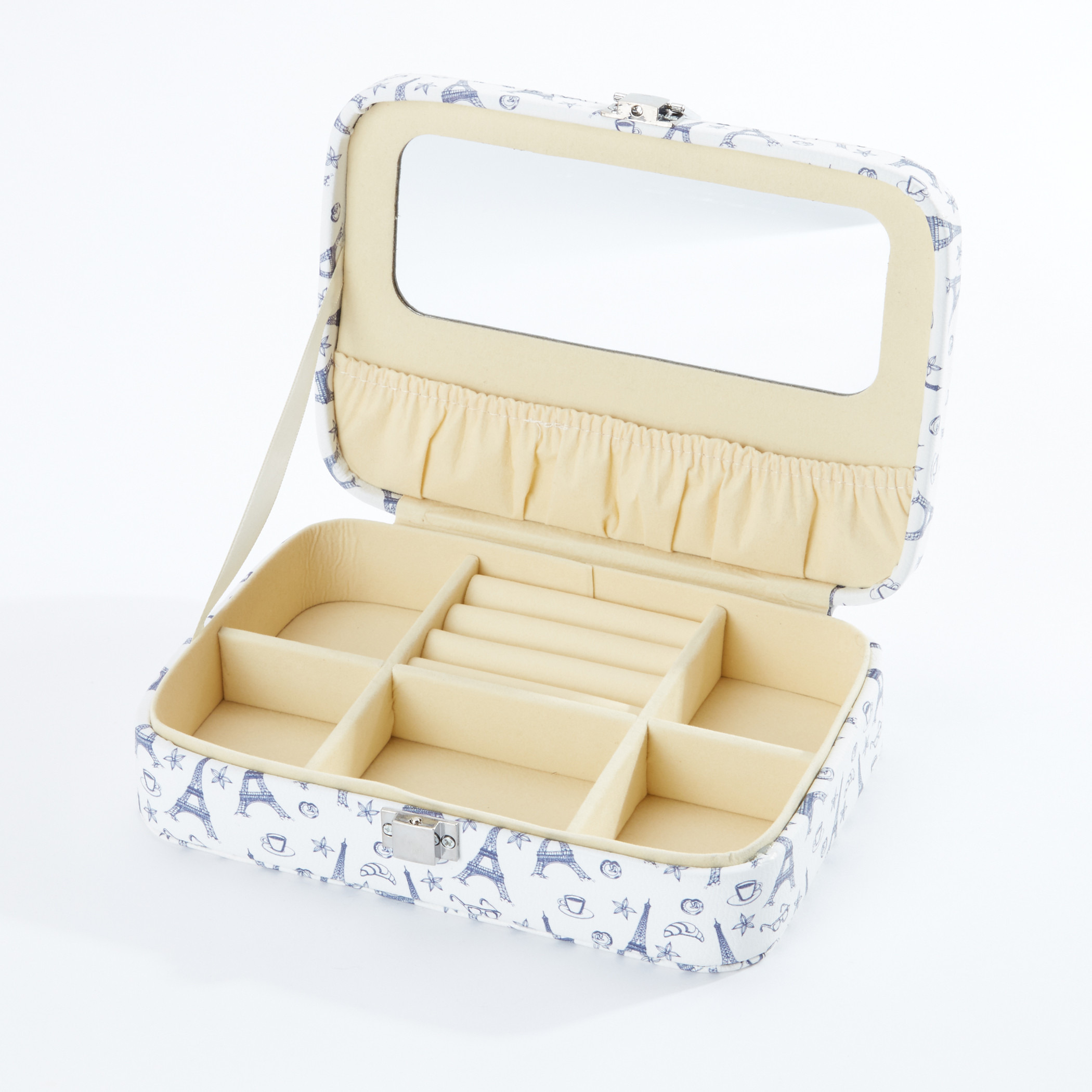 Buy Paris Printed Jewellery Box with Mirror Online | Centrepoint UAE