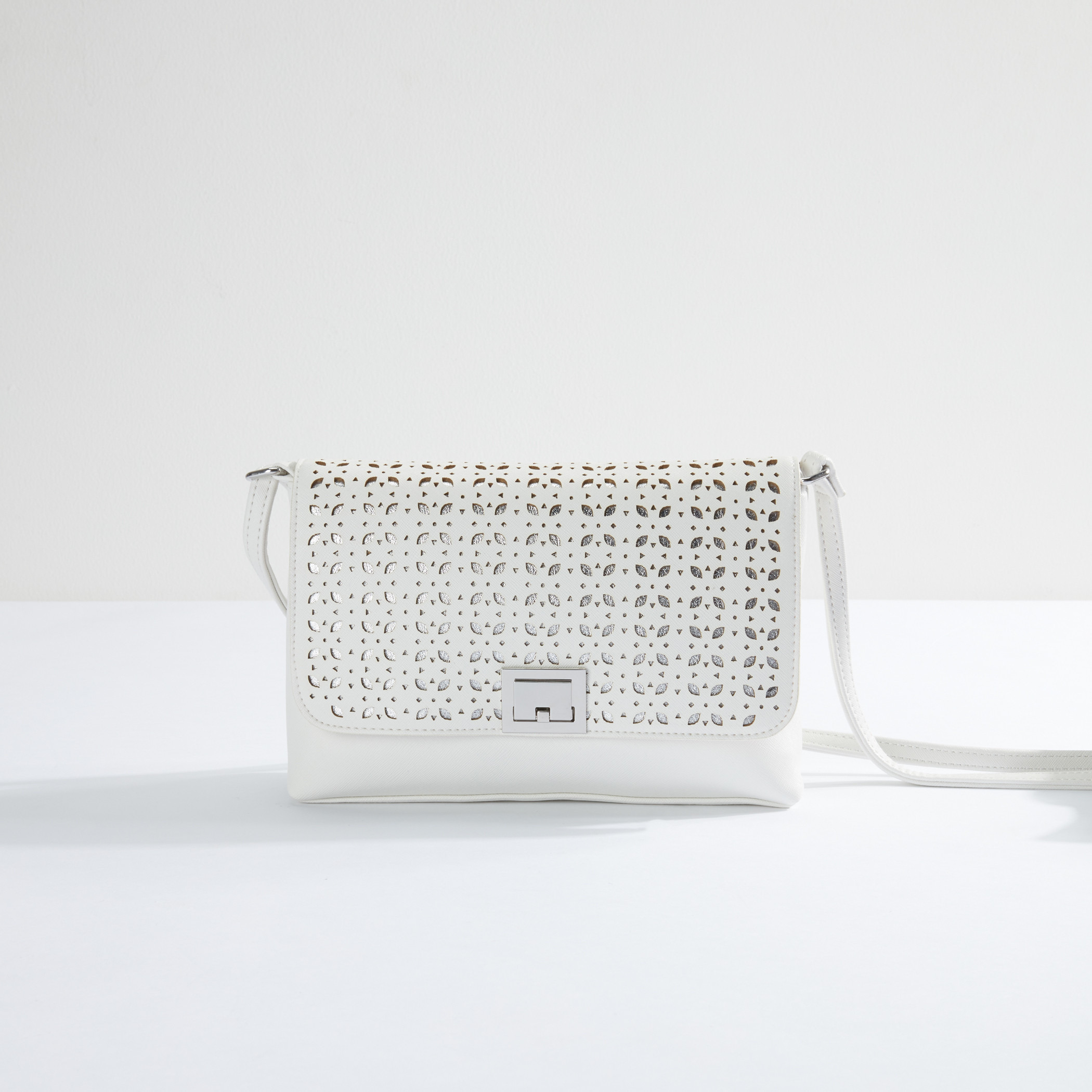 Buy Sasha Laser Cut Detail Satchel Bag with Metallic Closure Online ...