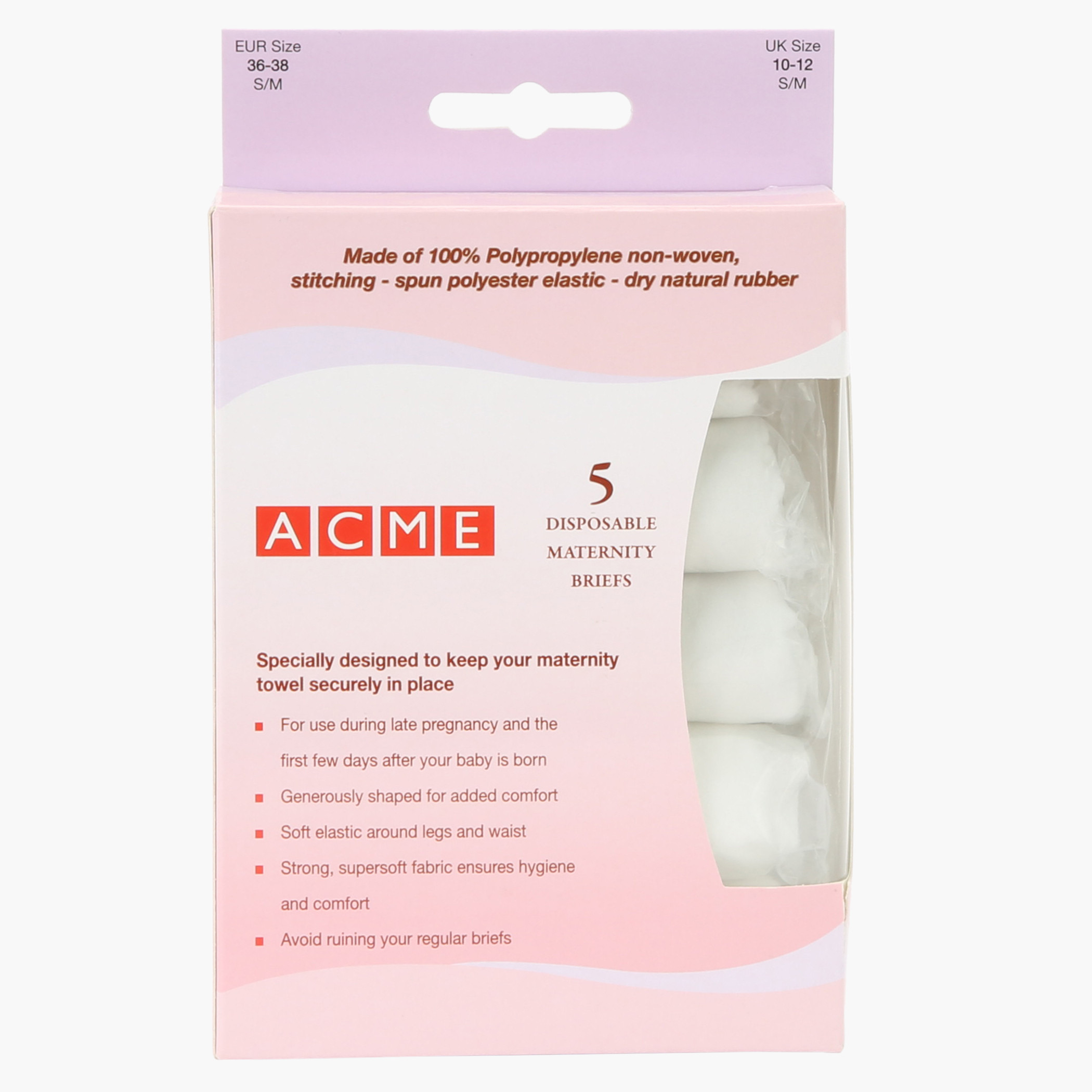 Buy Acme Disposable Maternity Briefs Set of 5 Online Mothercare Bahrain