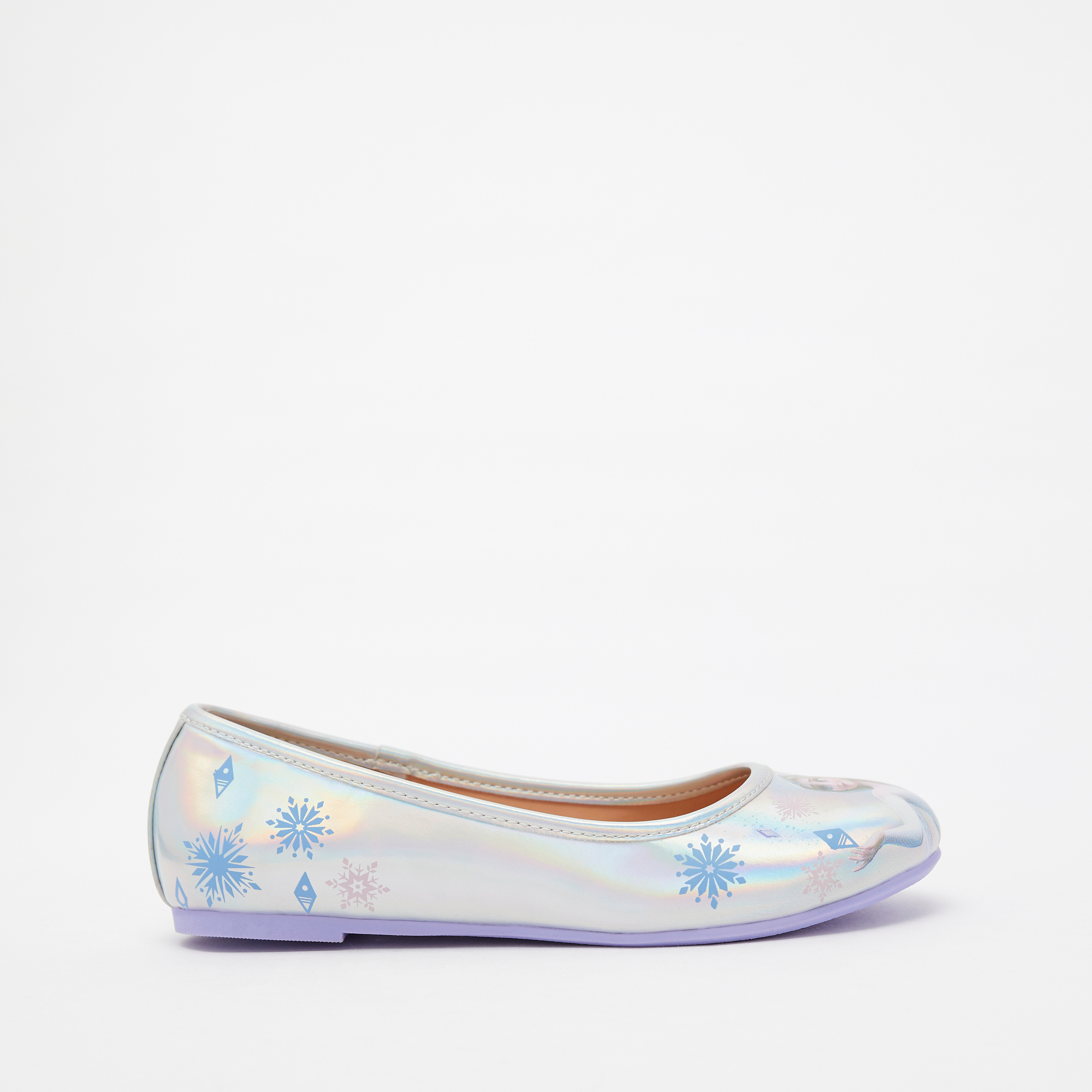 Shop Frozen Print Slip-On Round Toe Ballerina Shoes Online ...