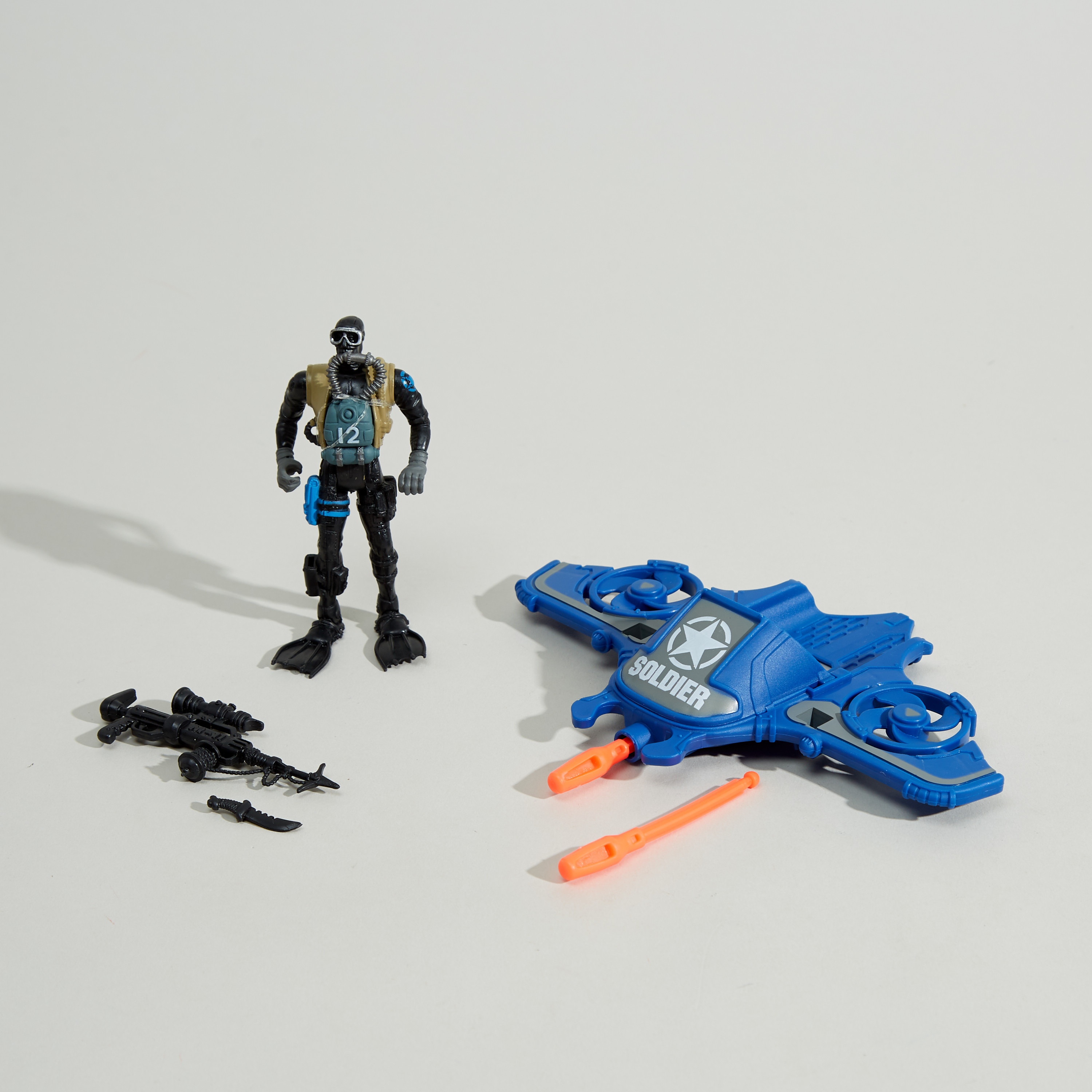 Shop Soldier Force 9 Aero-Sub Patrol Playset Online | Centrepoint Oman