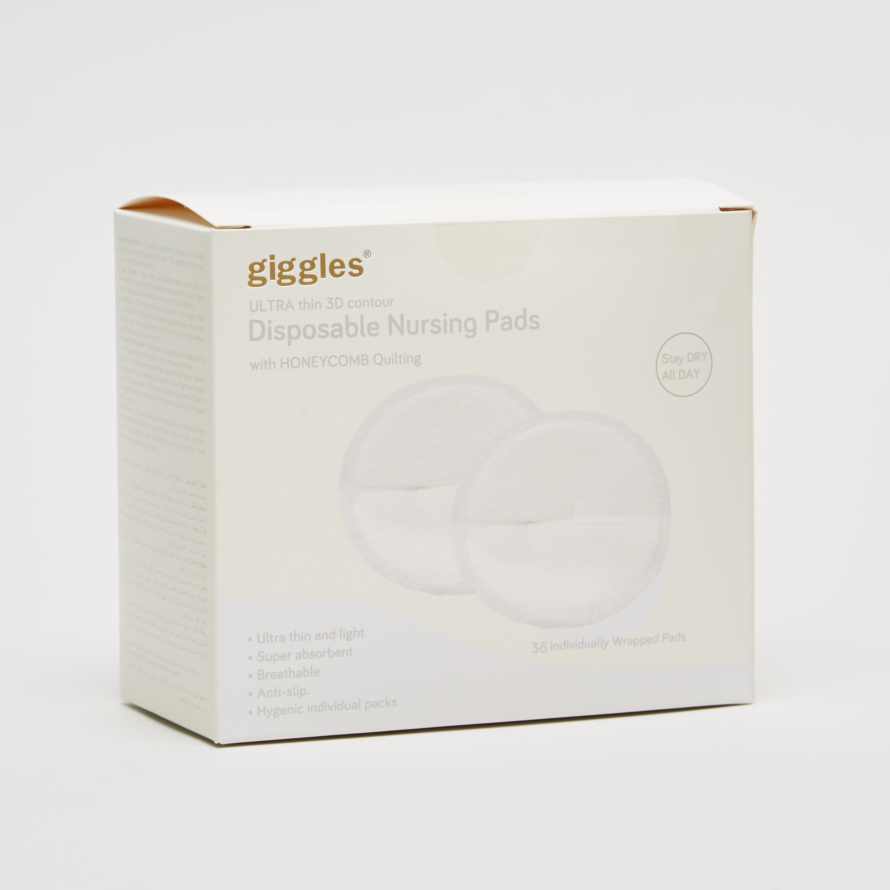 Buy Giggles 36-Piece Ultra-Thin Disposable Breast Pads Online ...