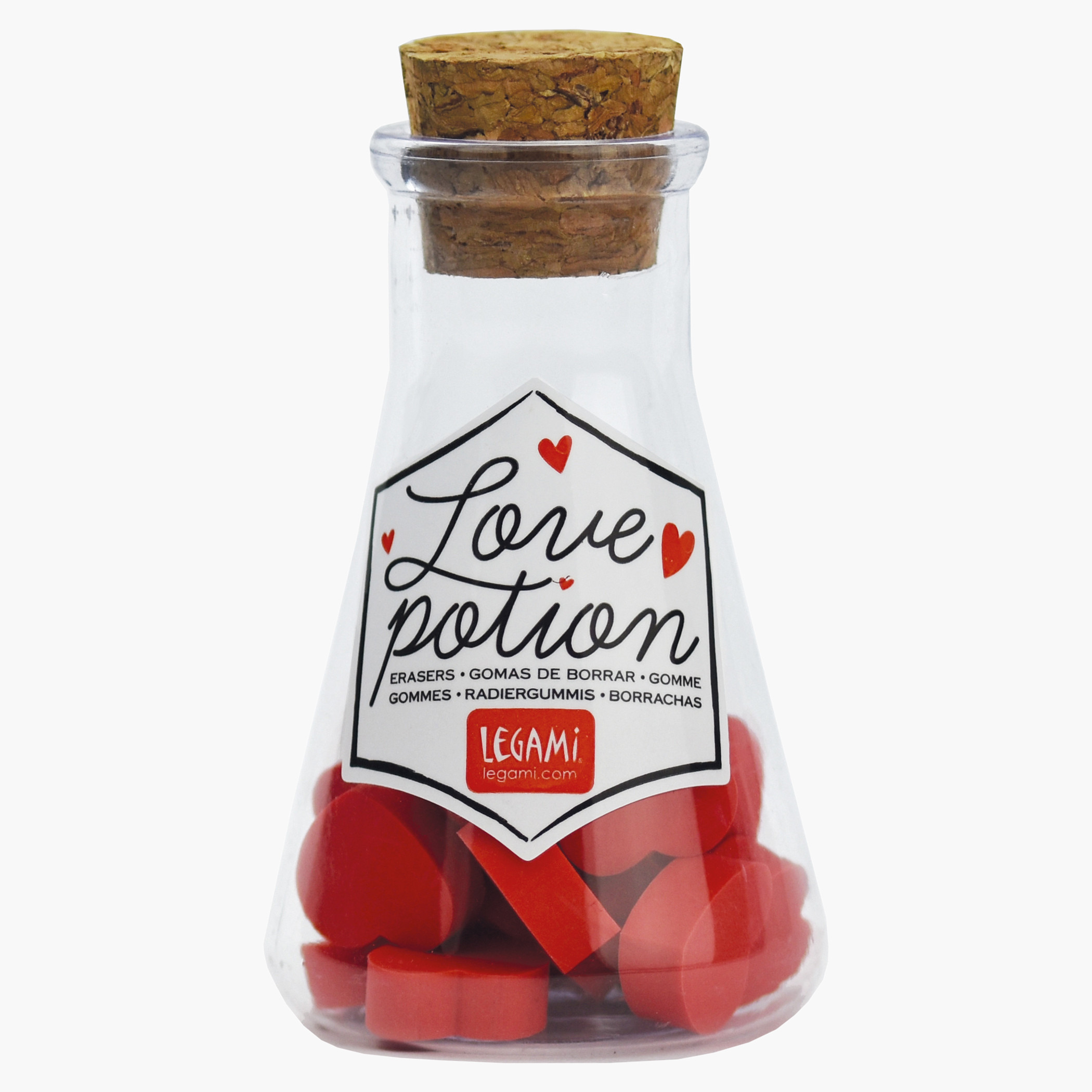 Buy Legami Love Potion Heart Shaped Eraser Set Online | Centrepoint Bahrain