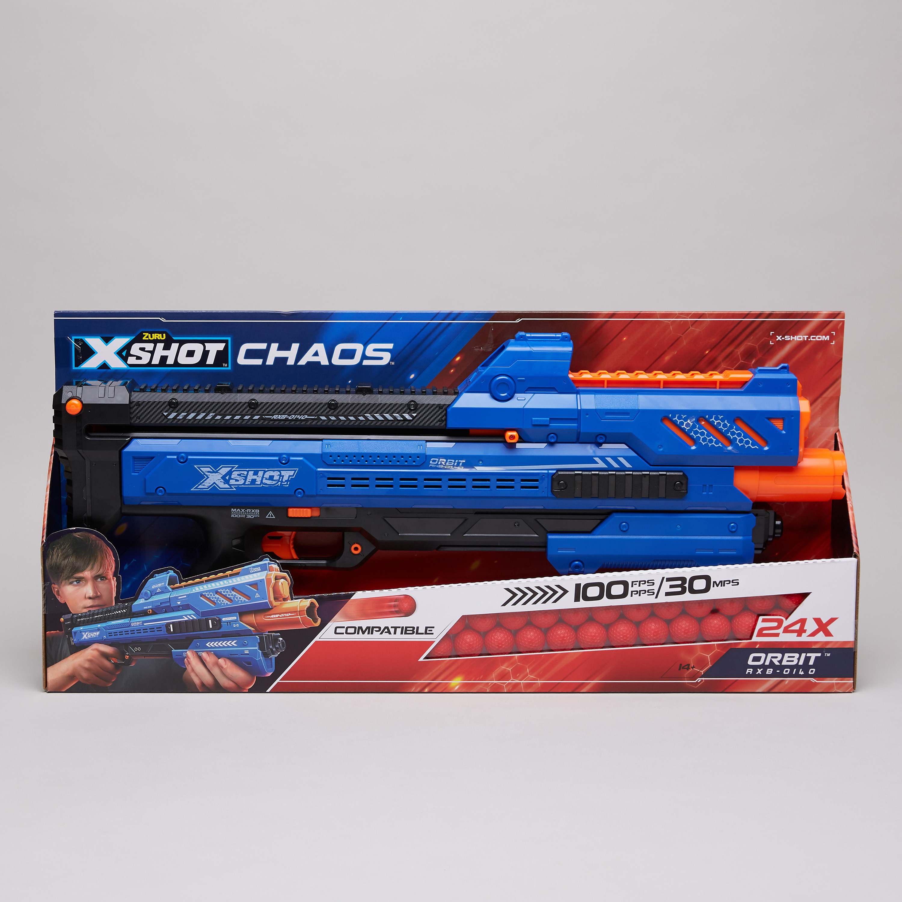 Buy X-Shot Chaos Orbit Blaster and Dart Ball Set Online | Babyshop UAE