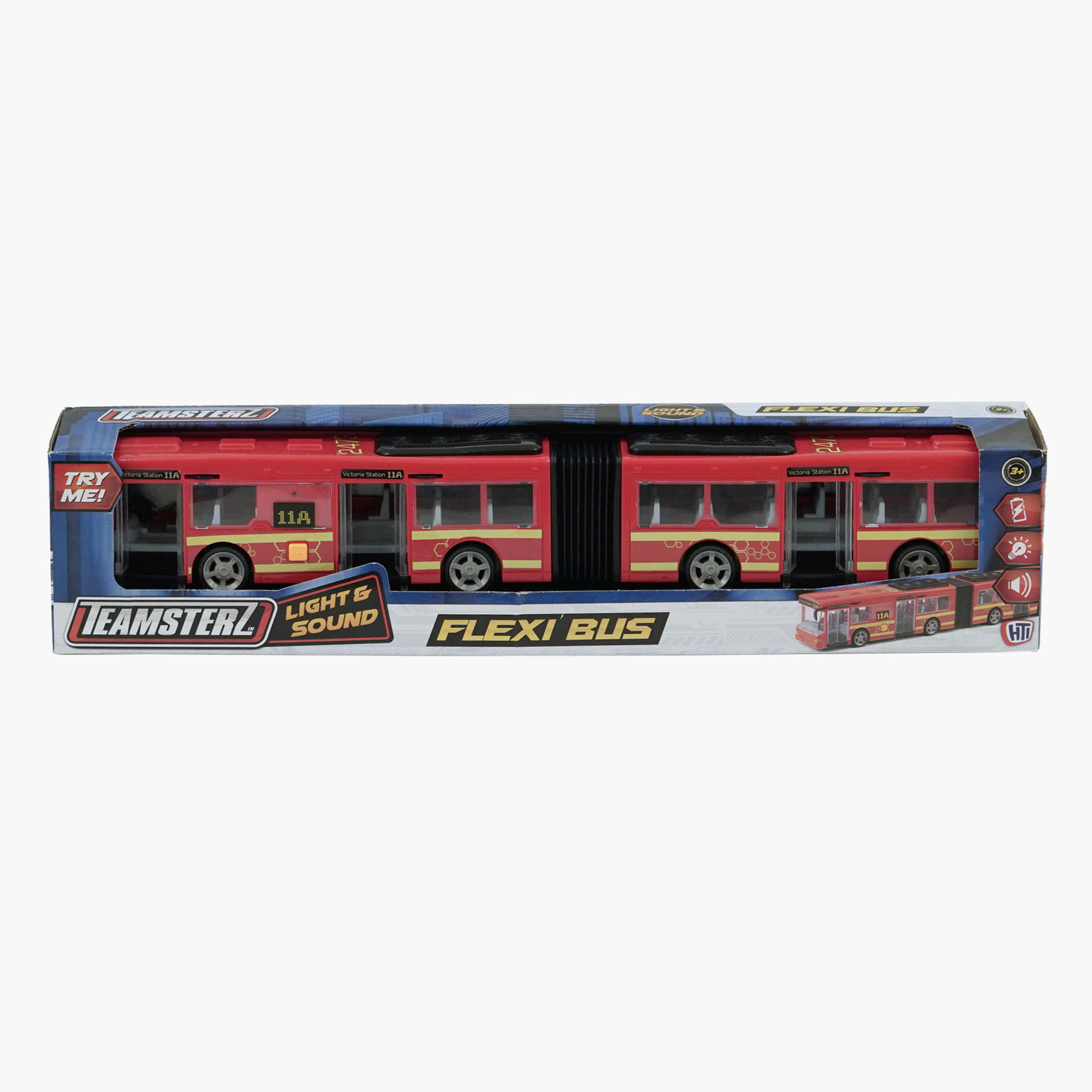 Buy Teamsterz Flexi Bus Toy with Lights and Sound Online | Babyshop Kuwait