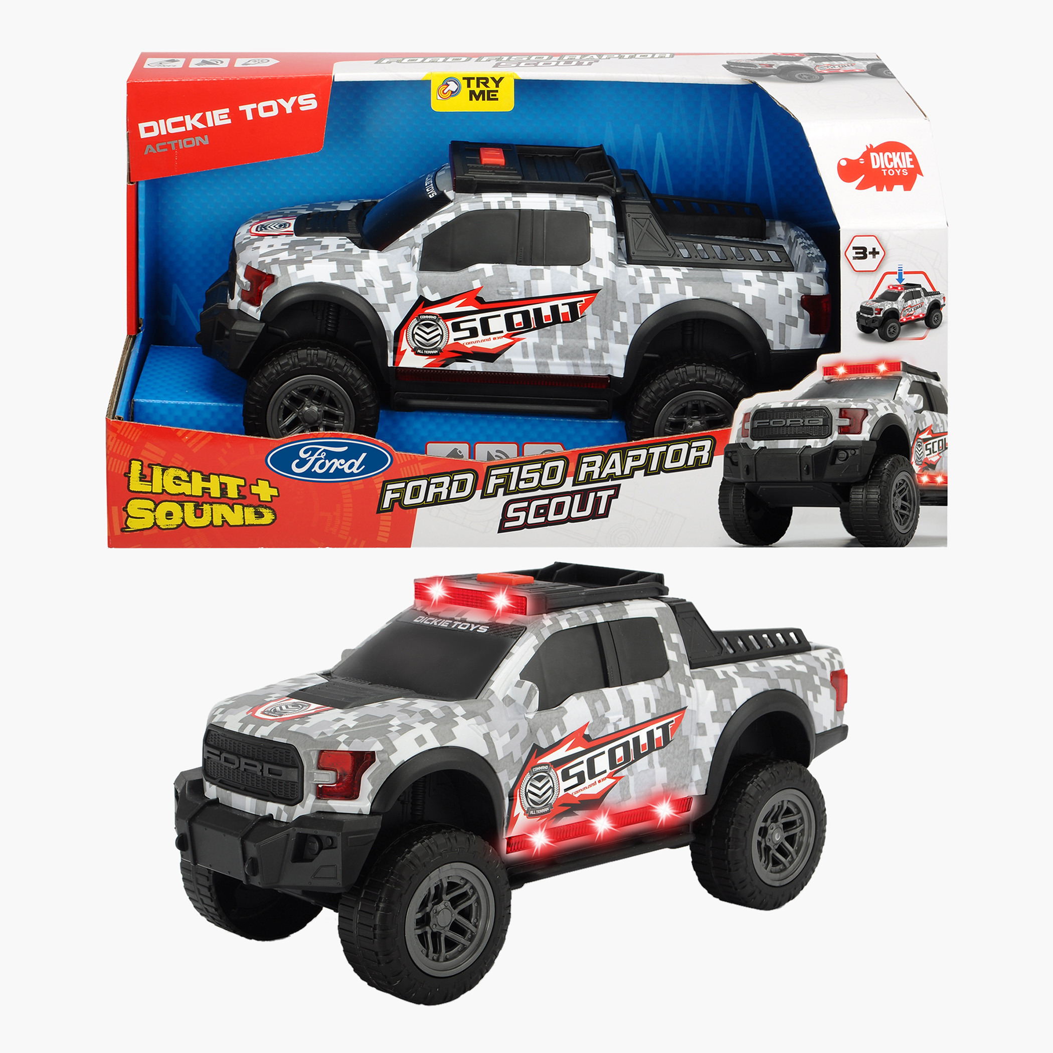 Buy DICKIE TOYS Ford F150 Raptor Scout Online | Centrepoint Qatar
