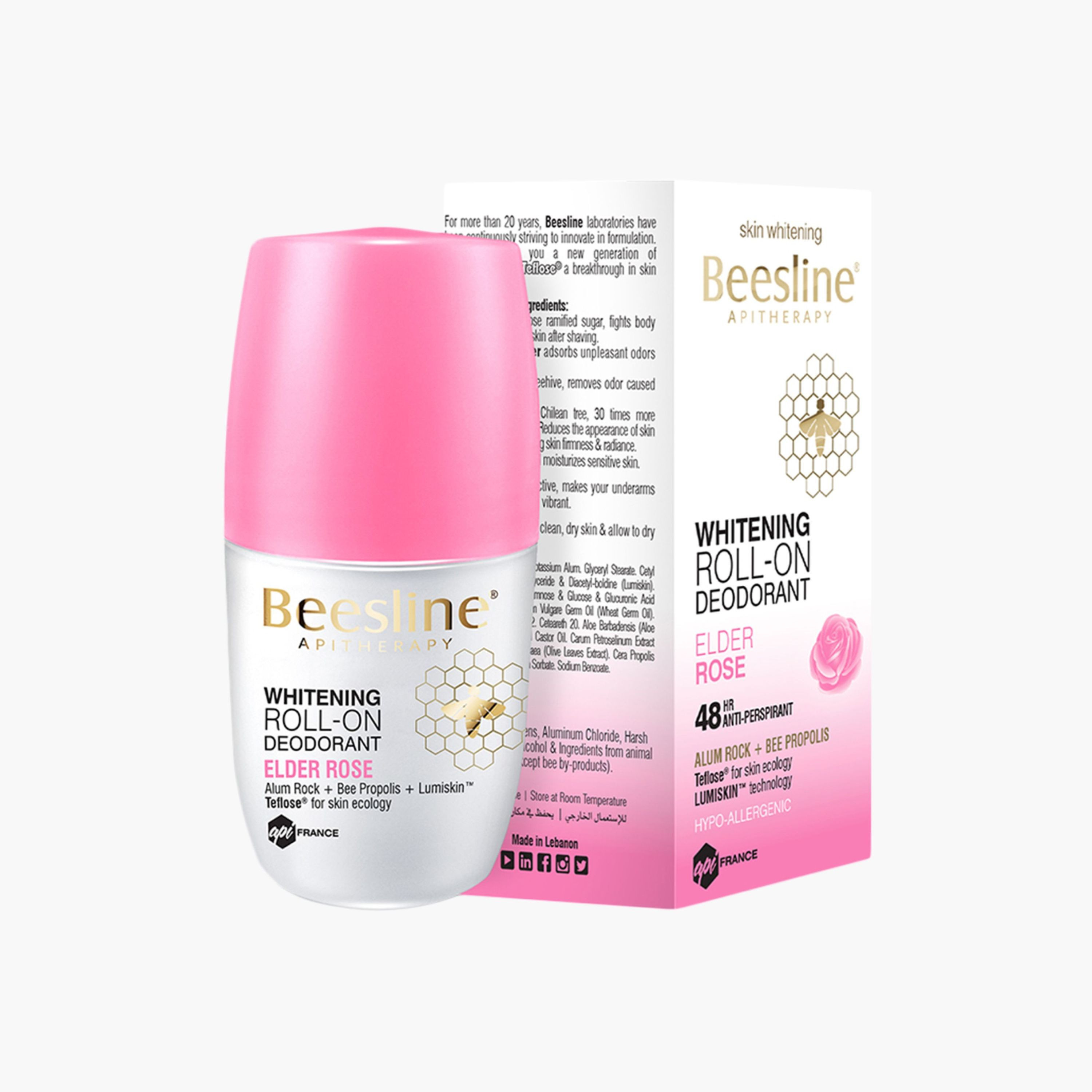 Shop Beesline Whitening Elder Rose Roll-On Deodorant - 50 ml Online ...