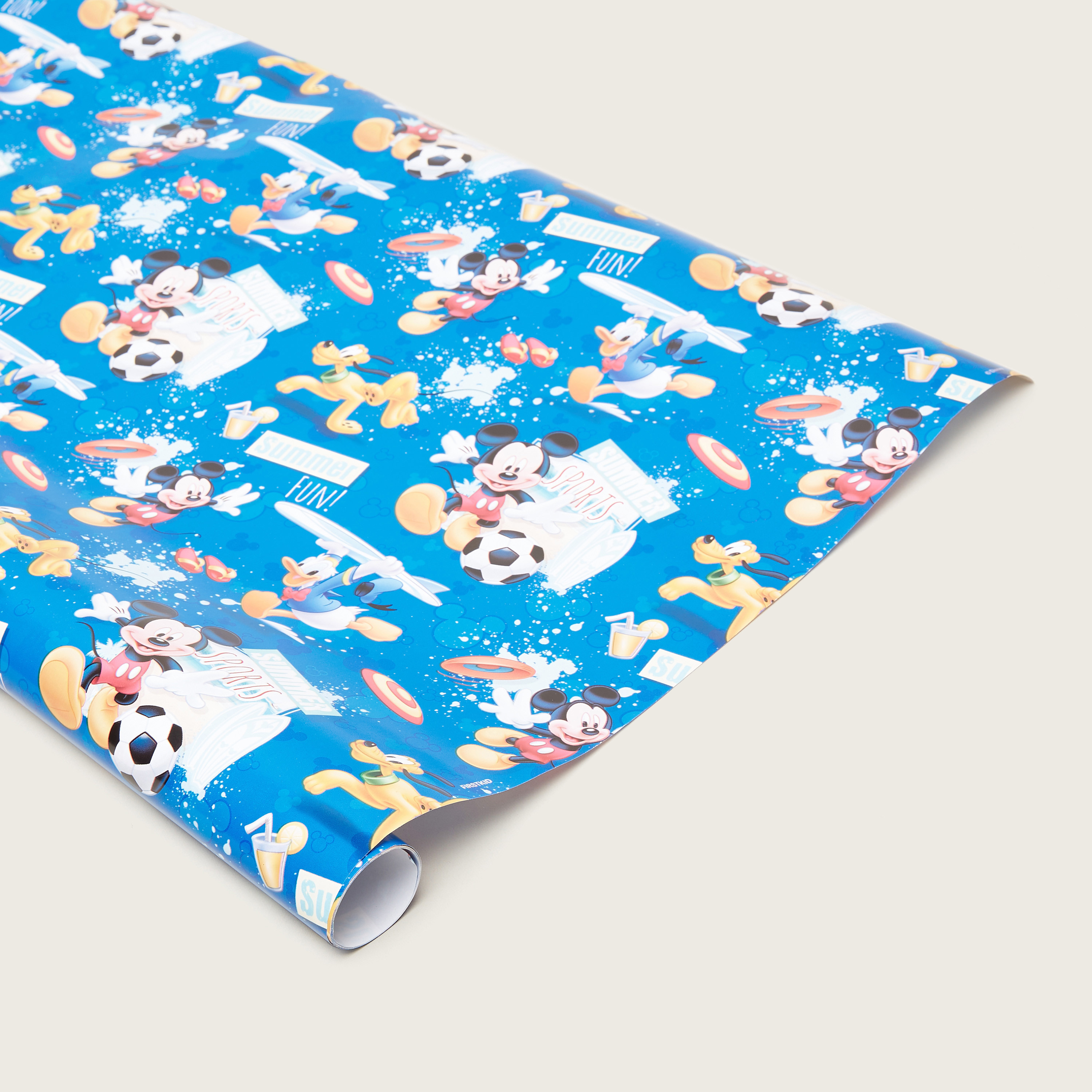 Mickey Mouse Birthday Wrapping Paper Print 5 X Disney Mickey Mouse