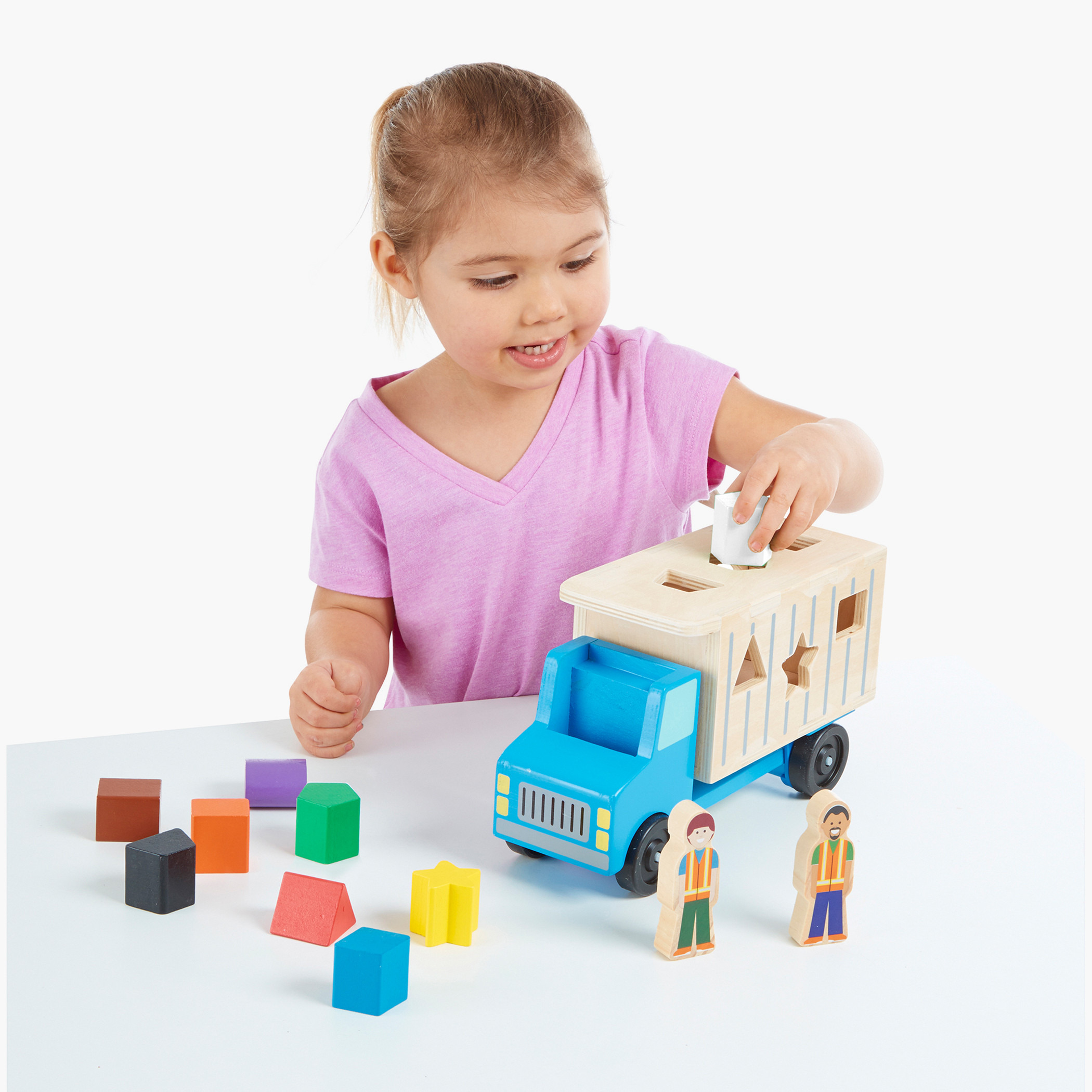 Shape sorting dump truck store