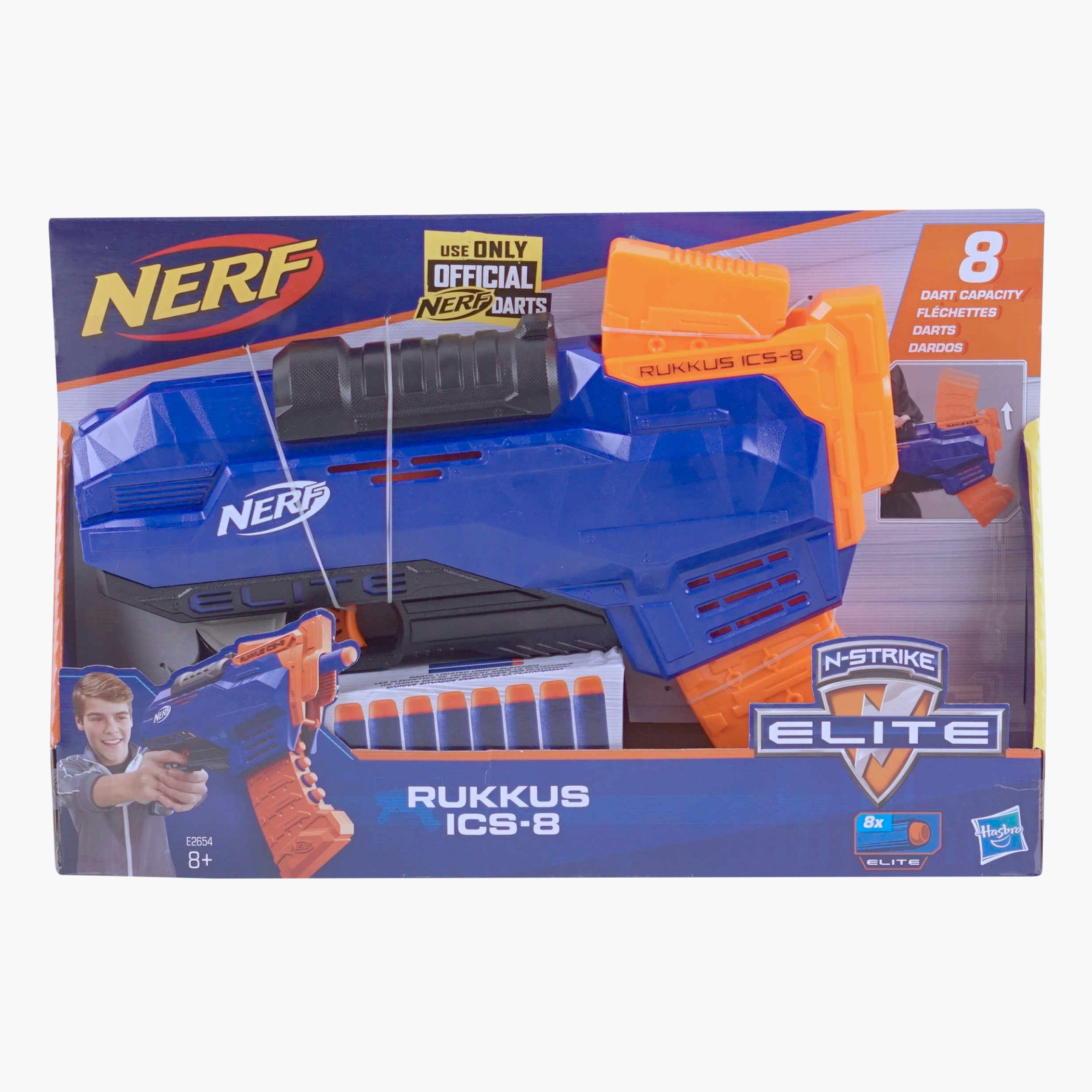 Buy NERF Elite Rukkus ICS-8 Dart Playset Online | Centrepoint UAE