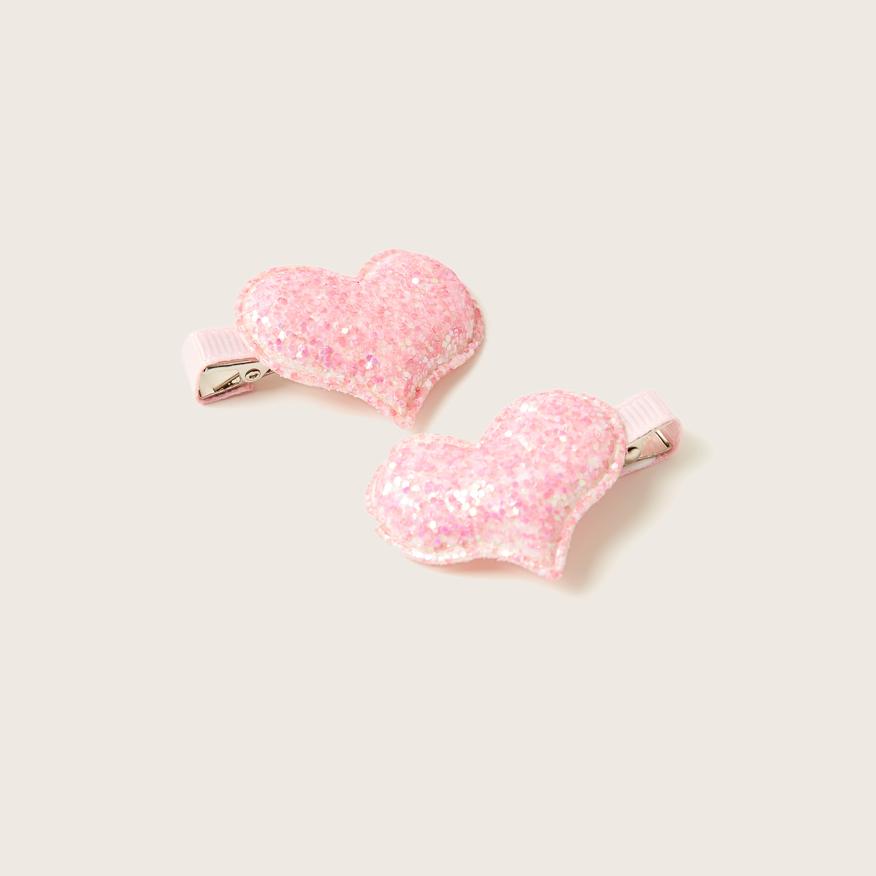 Buy Charmz Heart-Shaped Hairpin with Glitter Detail - Set of 2 Online ...