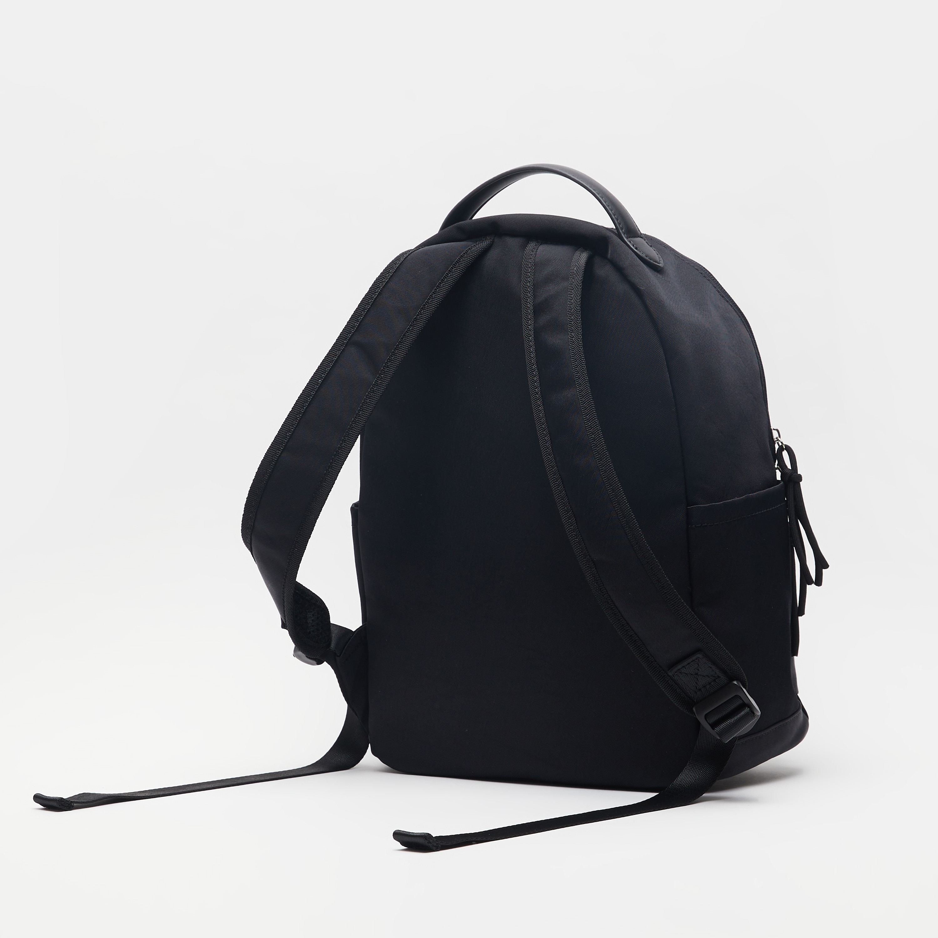 Buy Missy Solid Zipper Backpack with Adjustable Shoulder Straps Online ...