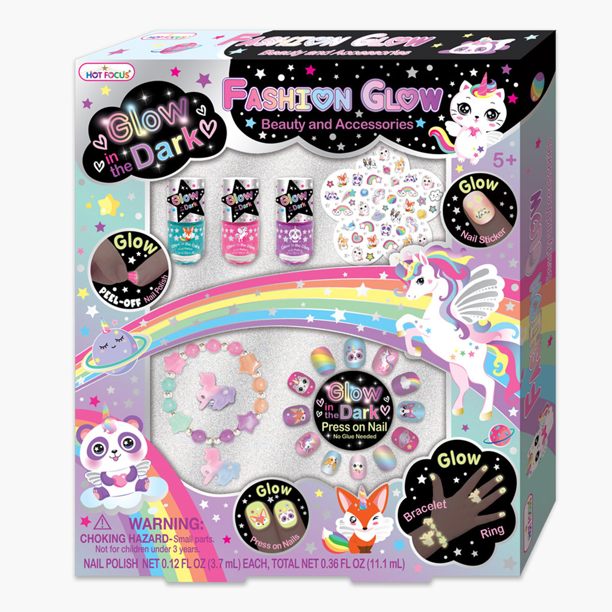 Buy Hot Focus Glow In The Dark Nail Set Online | Babyshop UAE