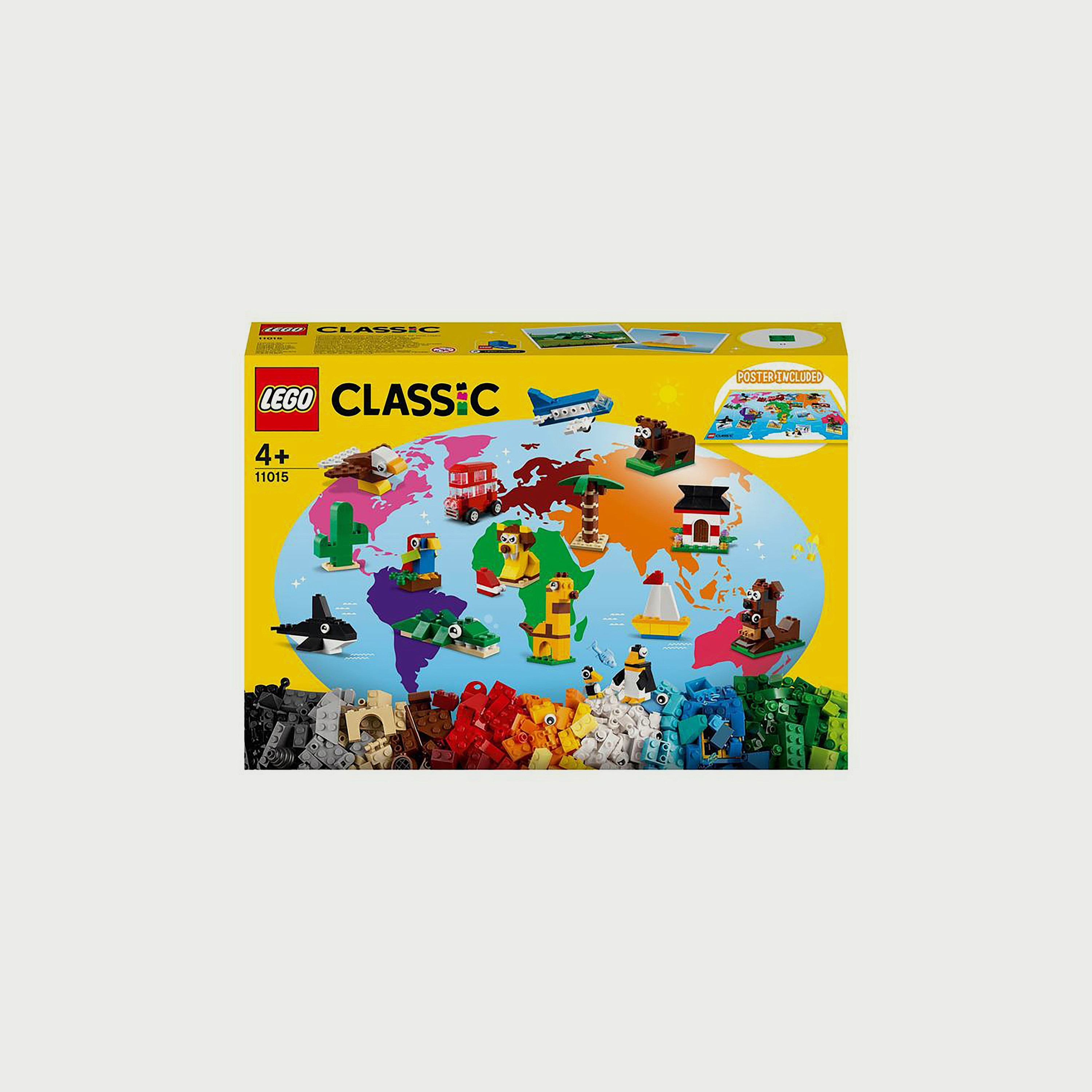 LEGO Classic Around the World 11015 Building Kit; 15 Toys for Kids (950 ...