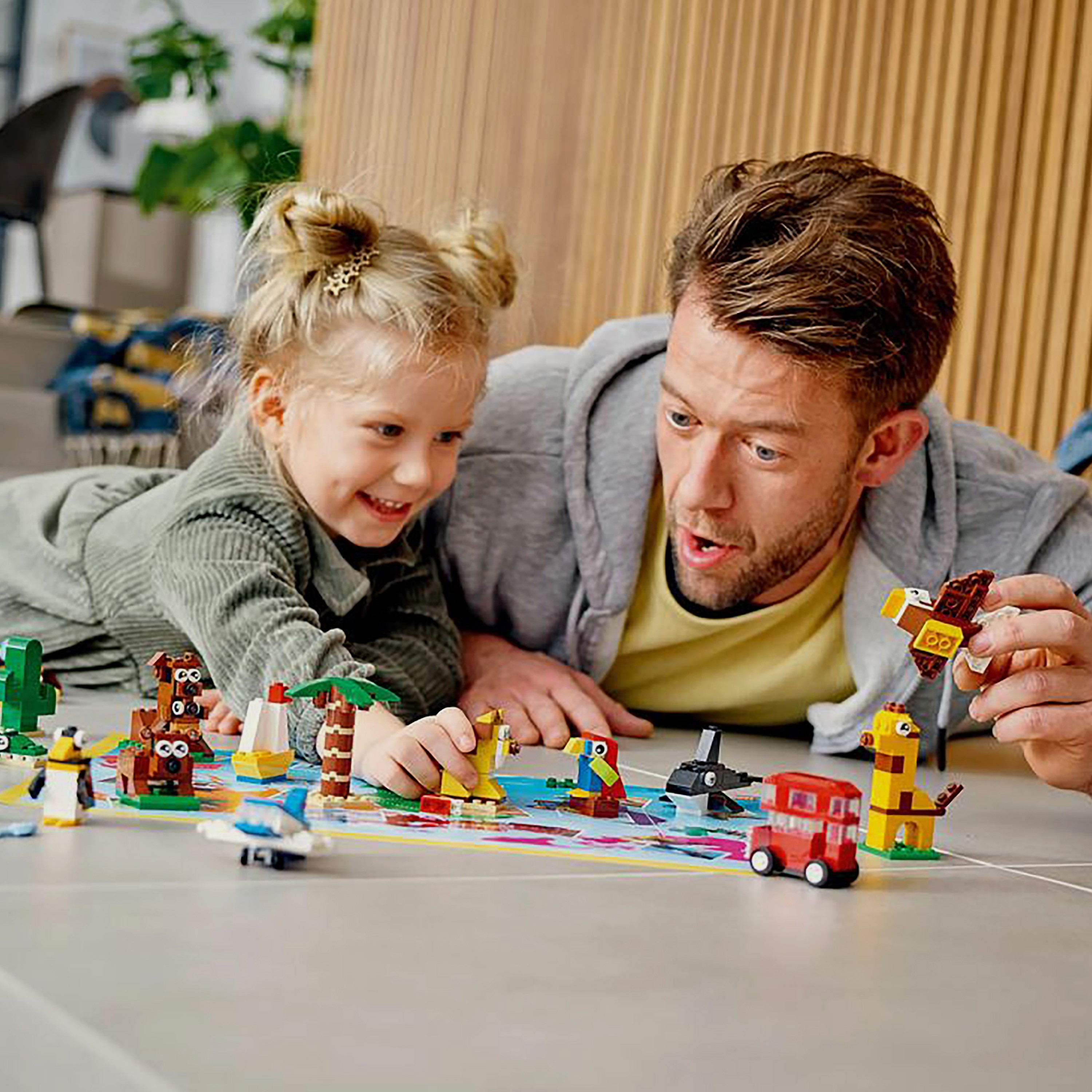 LEGO Classic Around the World 11015 Building Kit; 15 Toys for Kids (950 ...