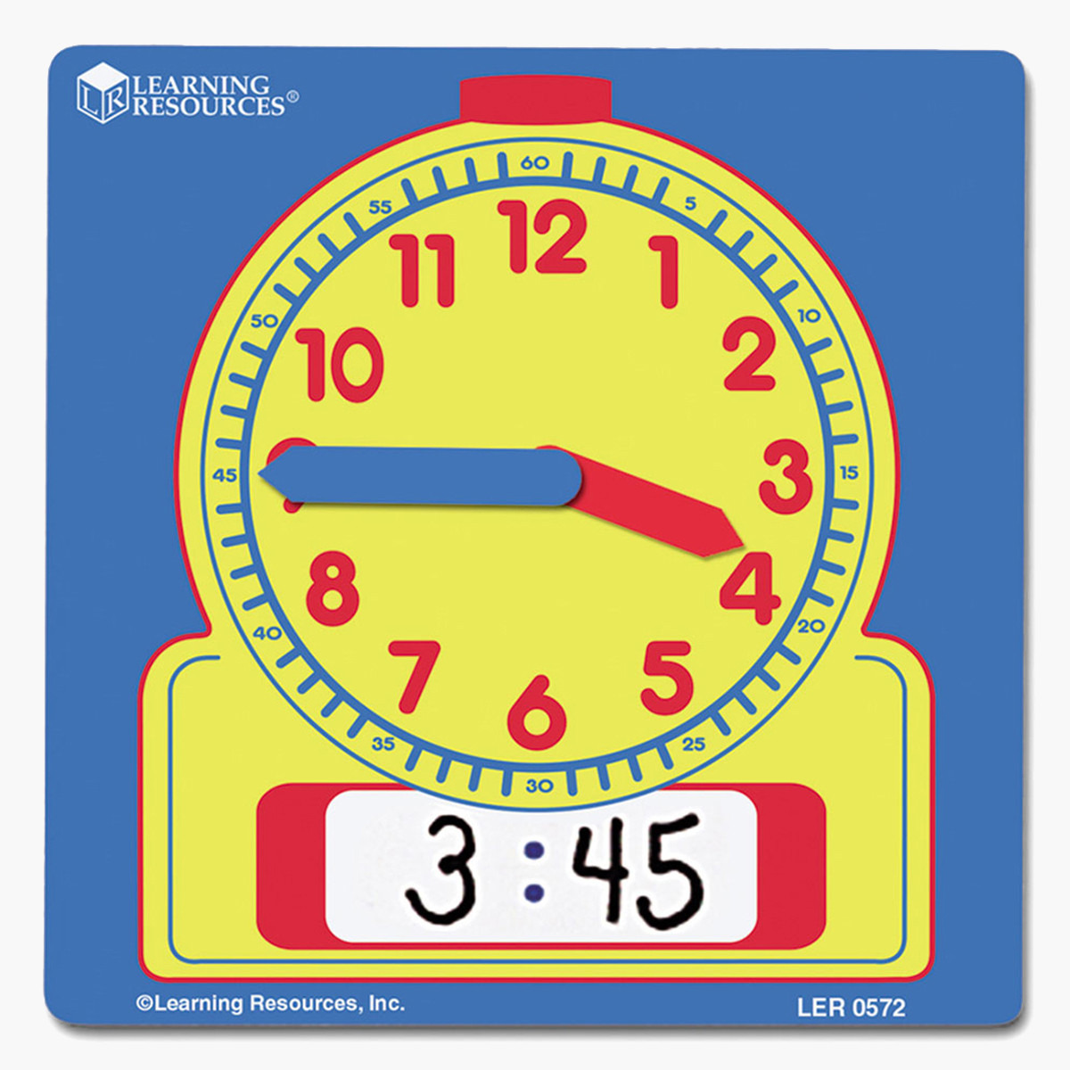 Buy Learning Resources Write-On Wipe-Off Demonstration Clock - Set of ...