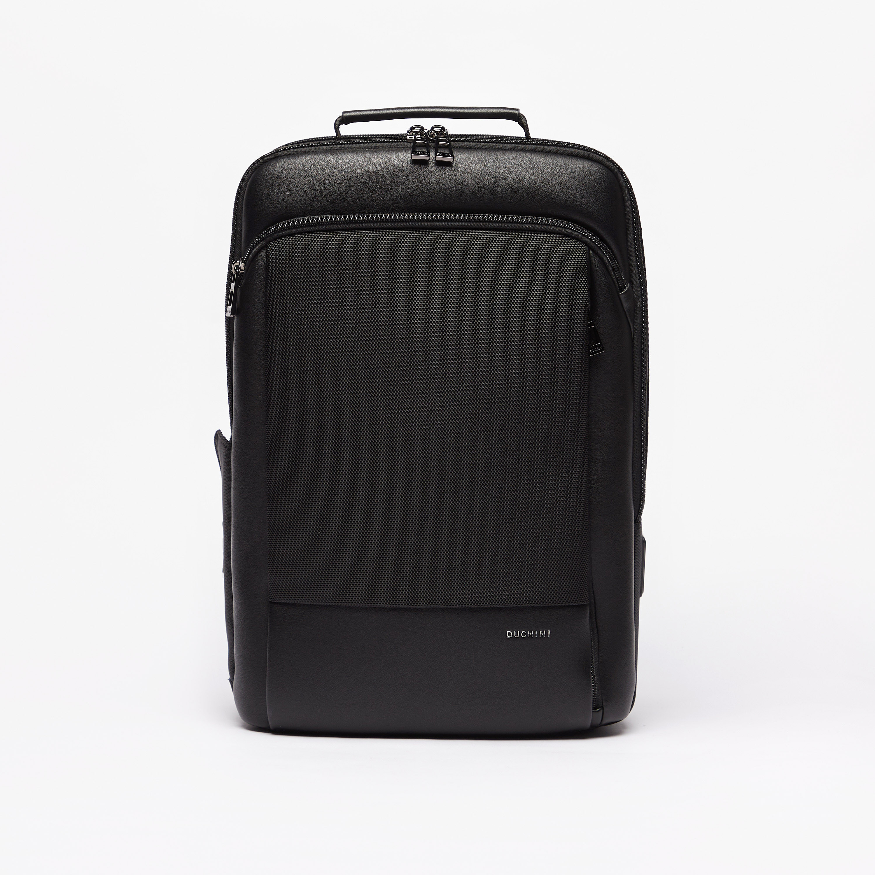 Shop Duchini Textured Backpack with Adjustable Straps and Zip Closure ...