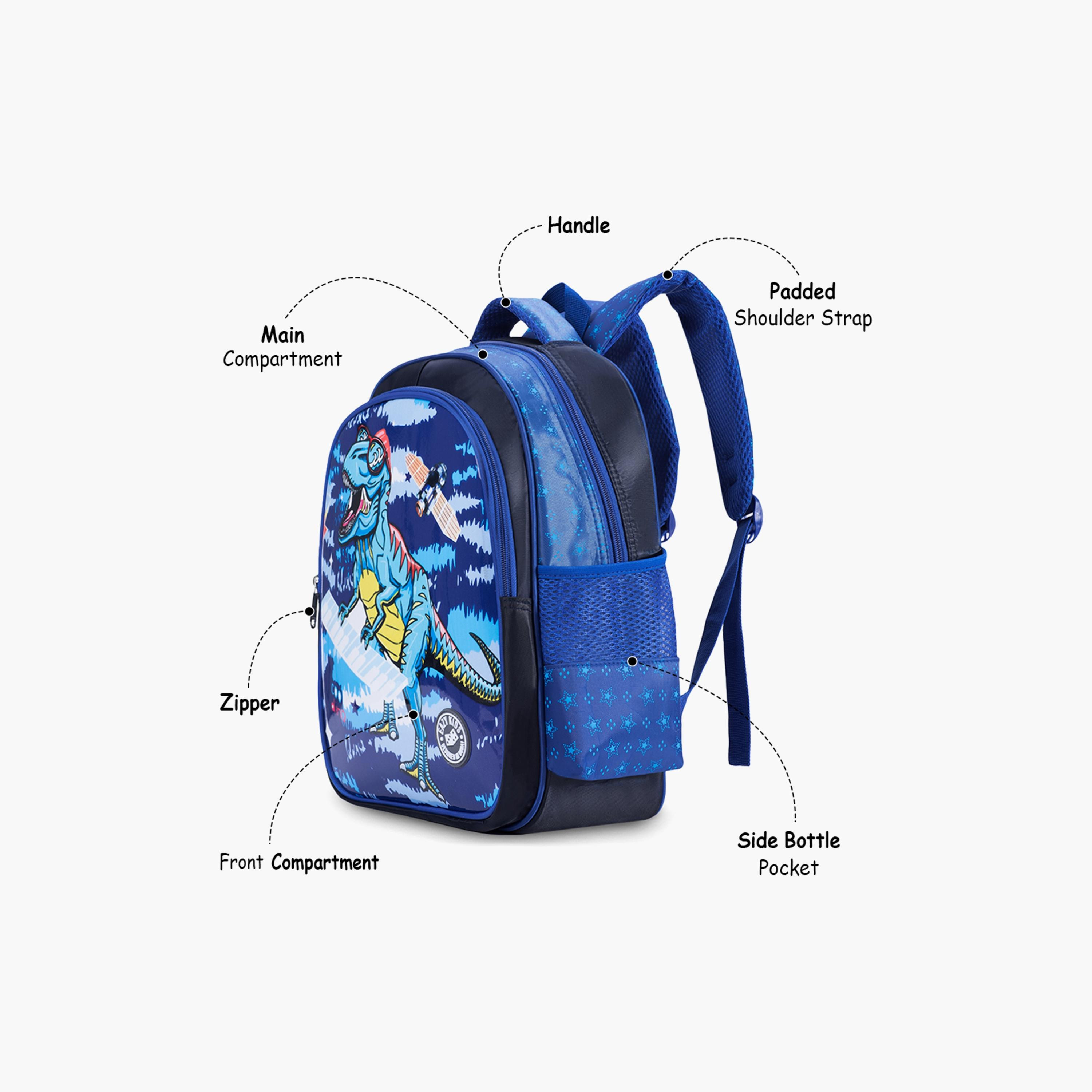 Buy Eazy Kids T - Rex School Bag - Blue Online | Centrepoint UAE
