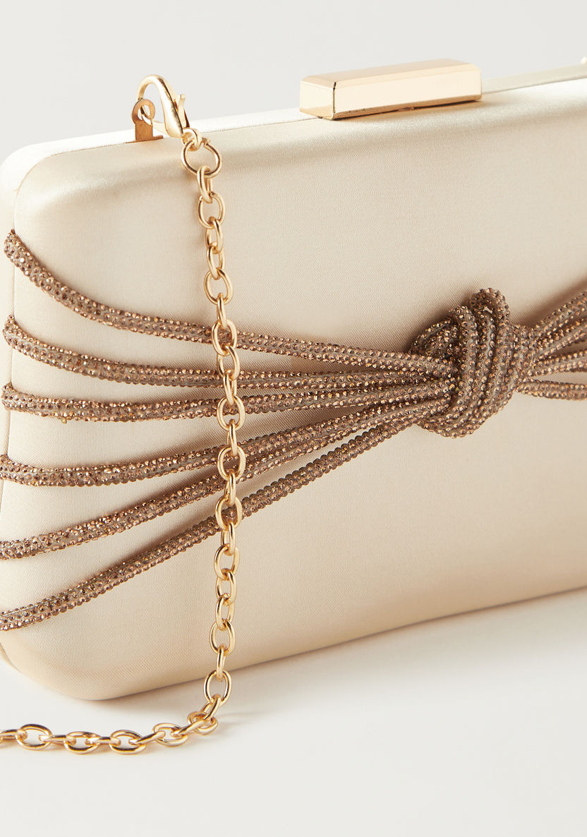 Buy Womens Sasha Embellished Clutch With Detachable Chain Strap Online