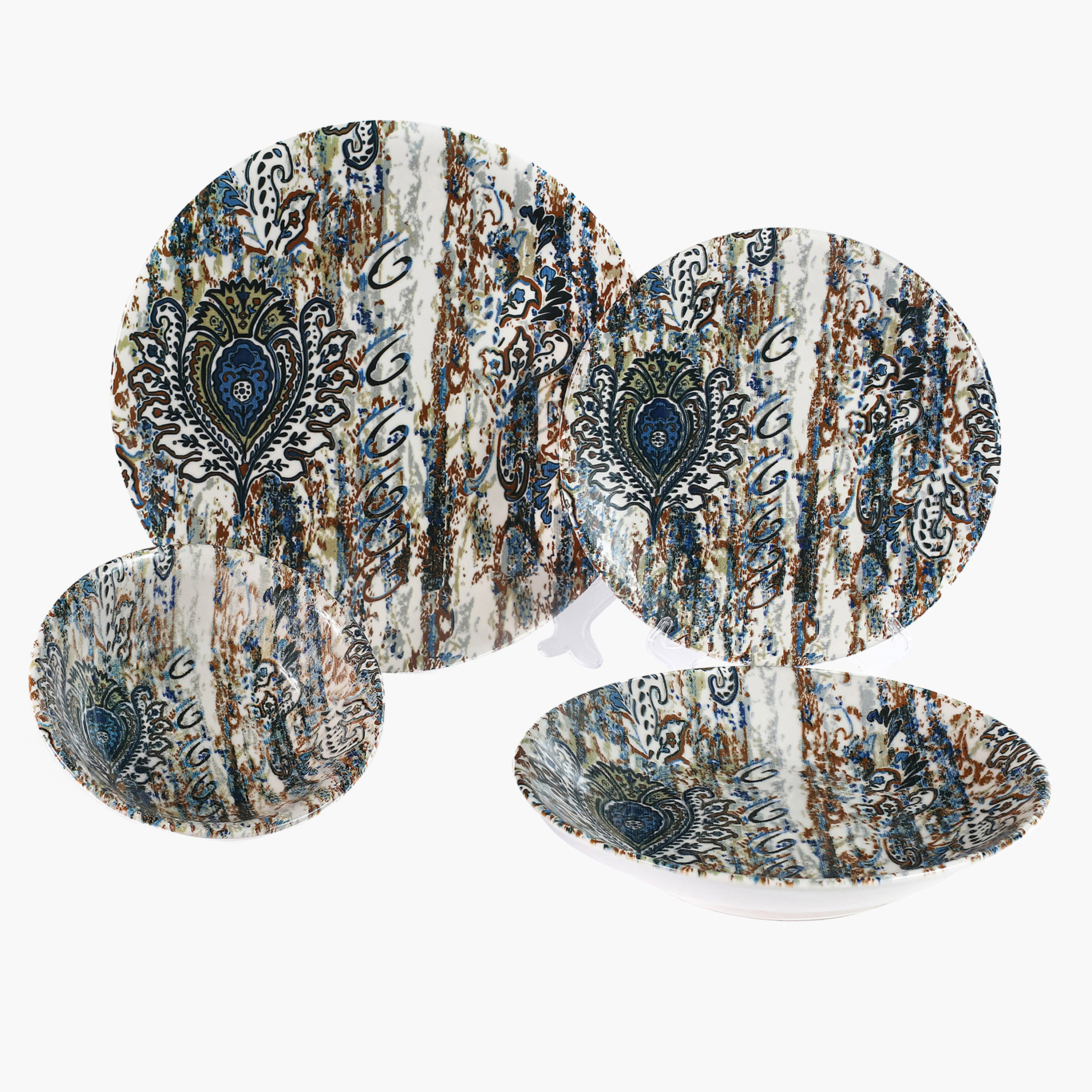 Buy Otantik Edel 24-Piece Porcelain Dinner Set Online | Centrepoint UAE
