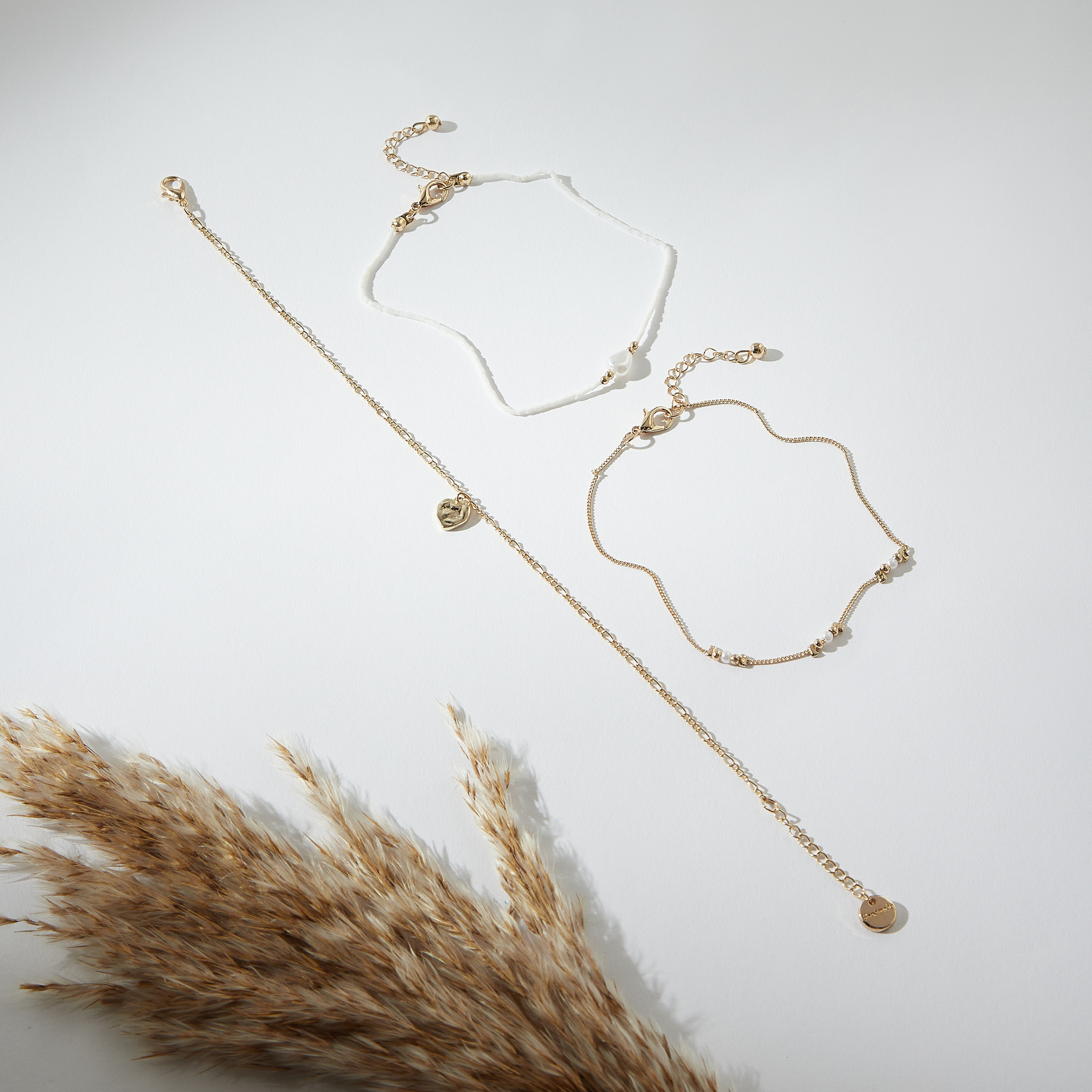 Shop Assorted Anklet - Set of 3 Online | Splash UAE