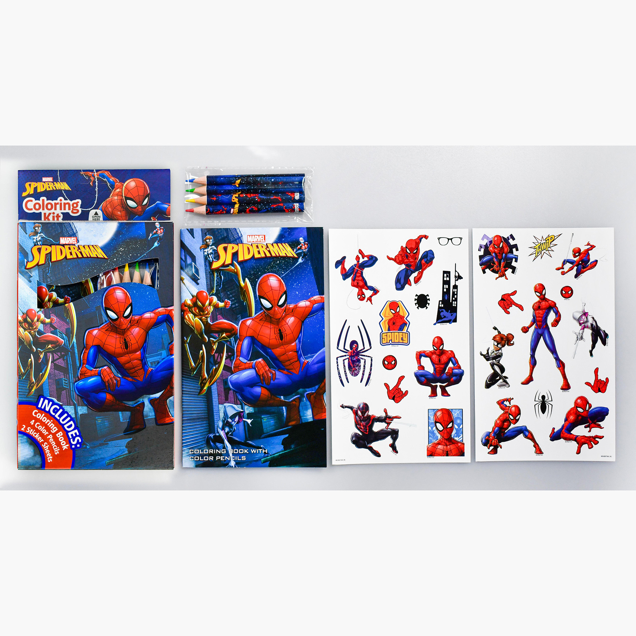 Buy Disney Spider-Man Colouring Book and Pencils Set Online ...