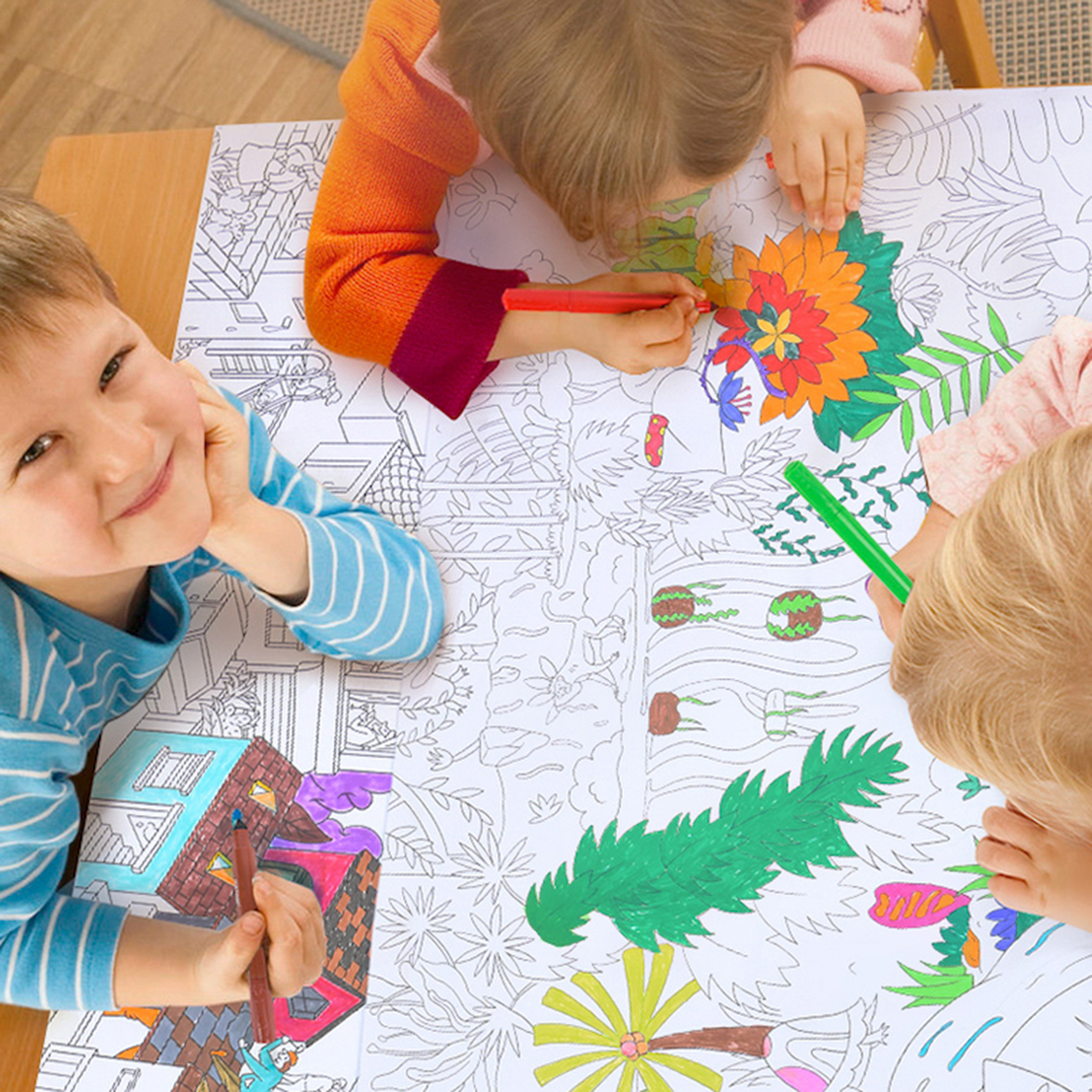 Shop Giant Colouring Roll Jungle - 10 m Online | Centrepoint KSA