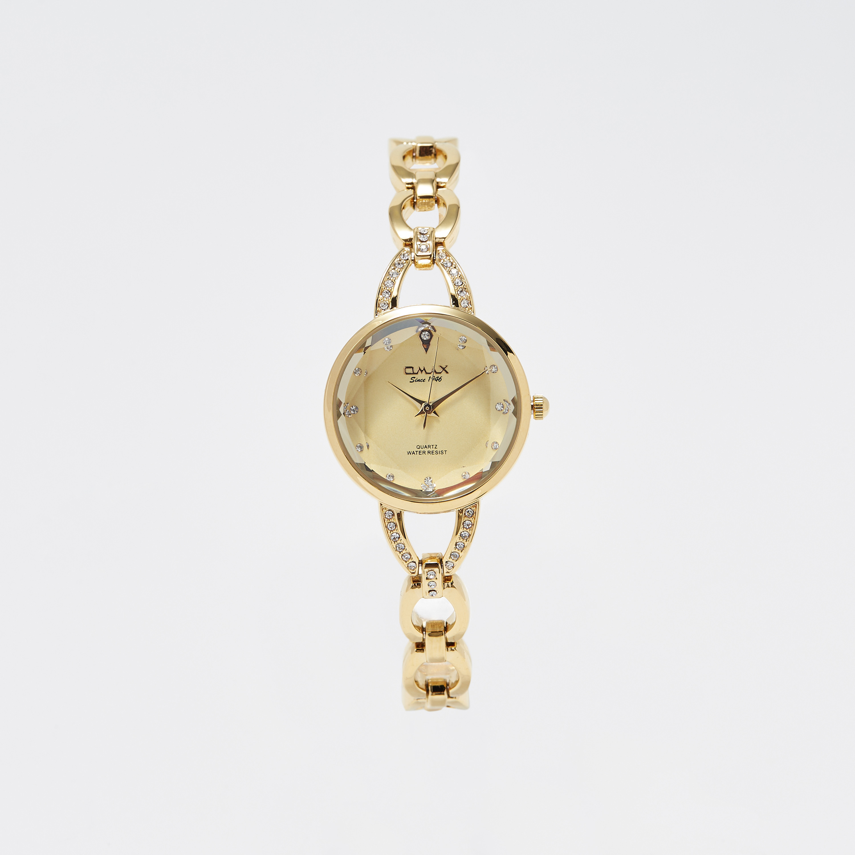 Shop Omax Gold Analog Stainless Steel Strap Watch | 00JEC054Q001 Online ...