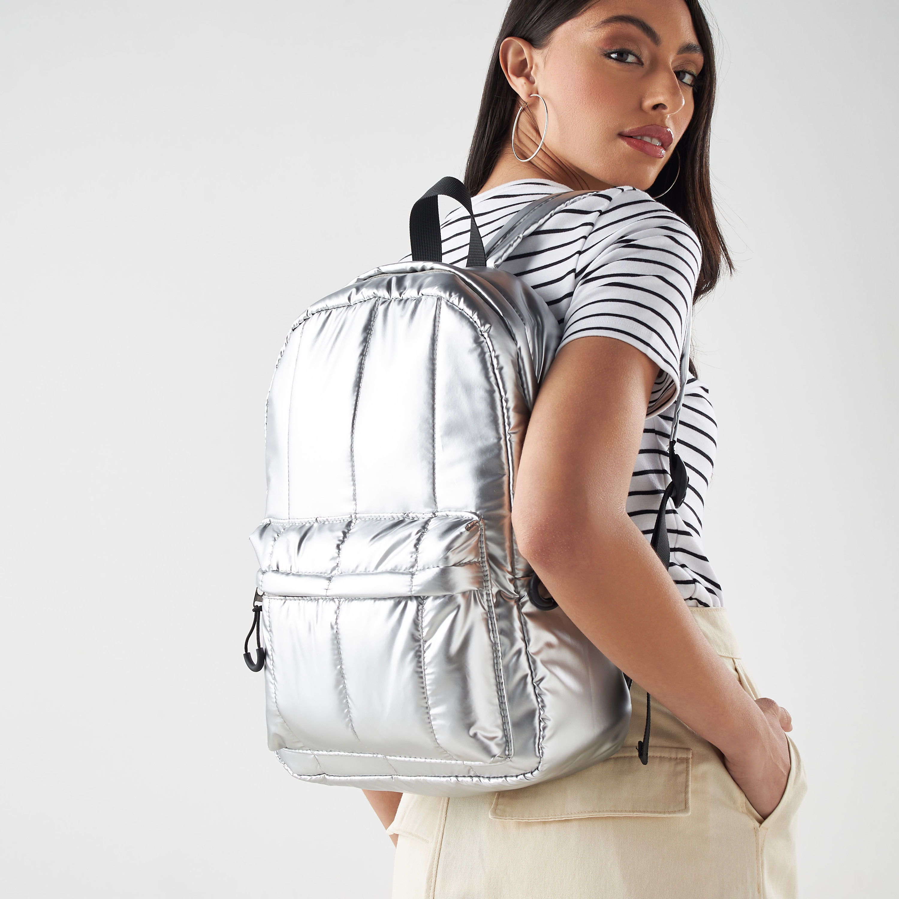 Buy Women's Mistotes All-Over Quilted Backpack with Adjustable Straps ...