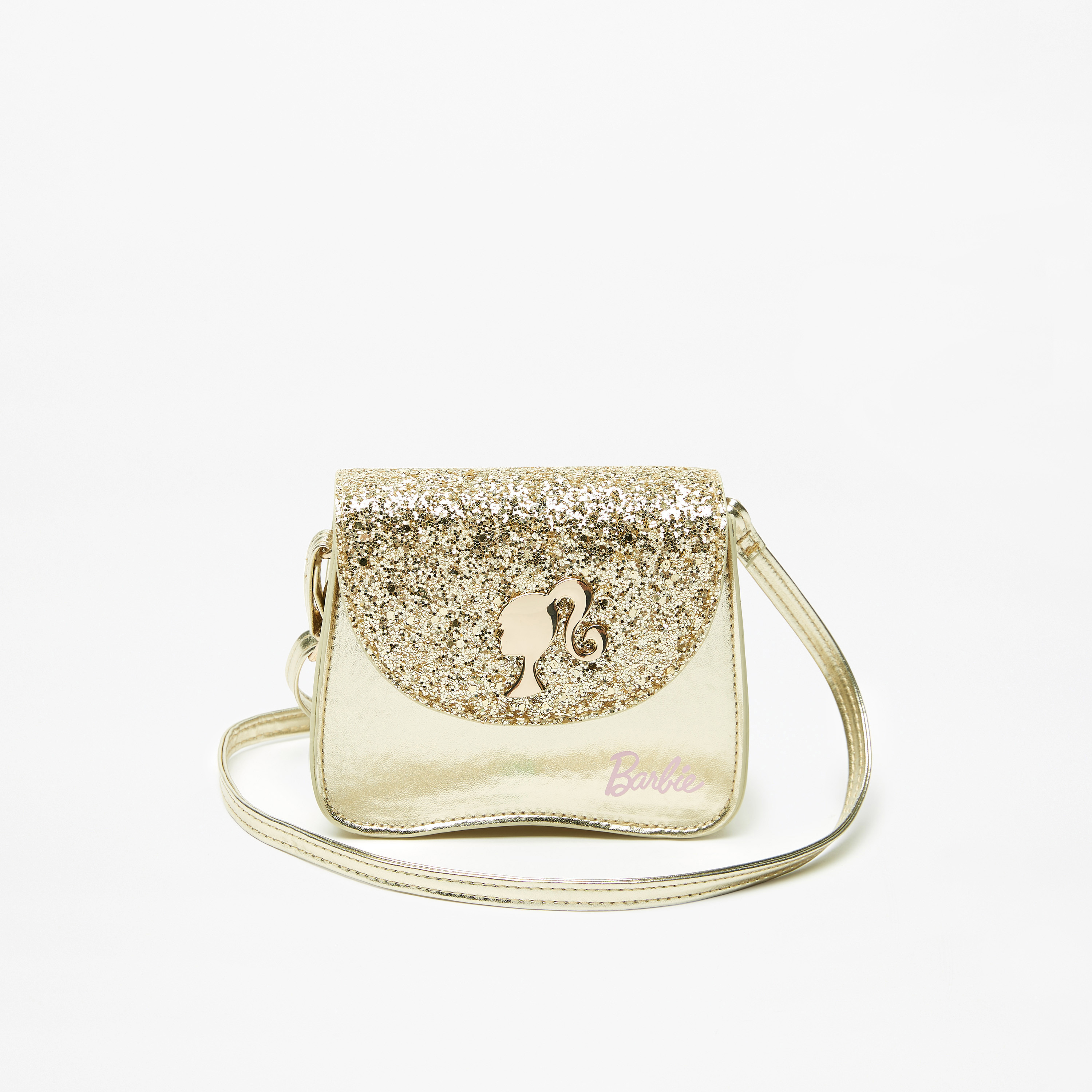 Buy Barbie Embellished Crossbody Bag with Button Closure Online ...