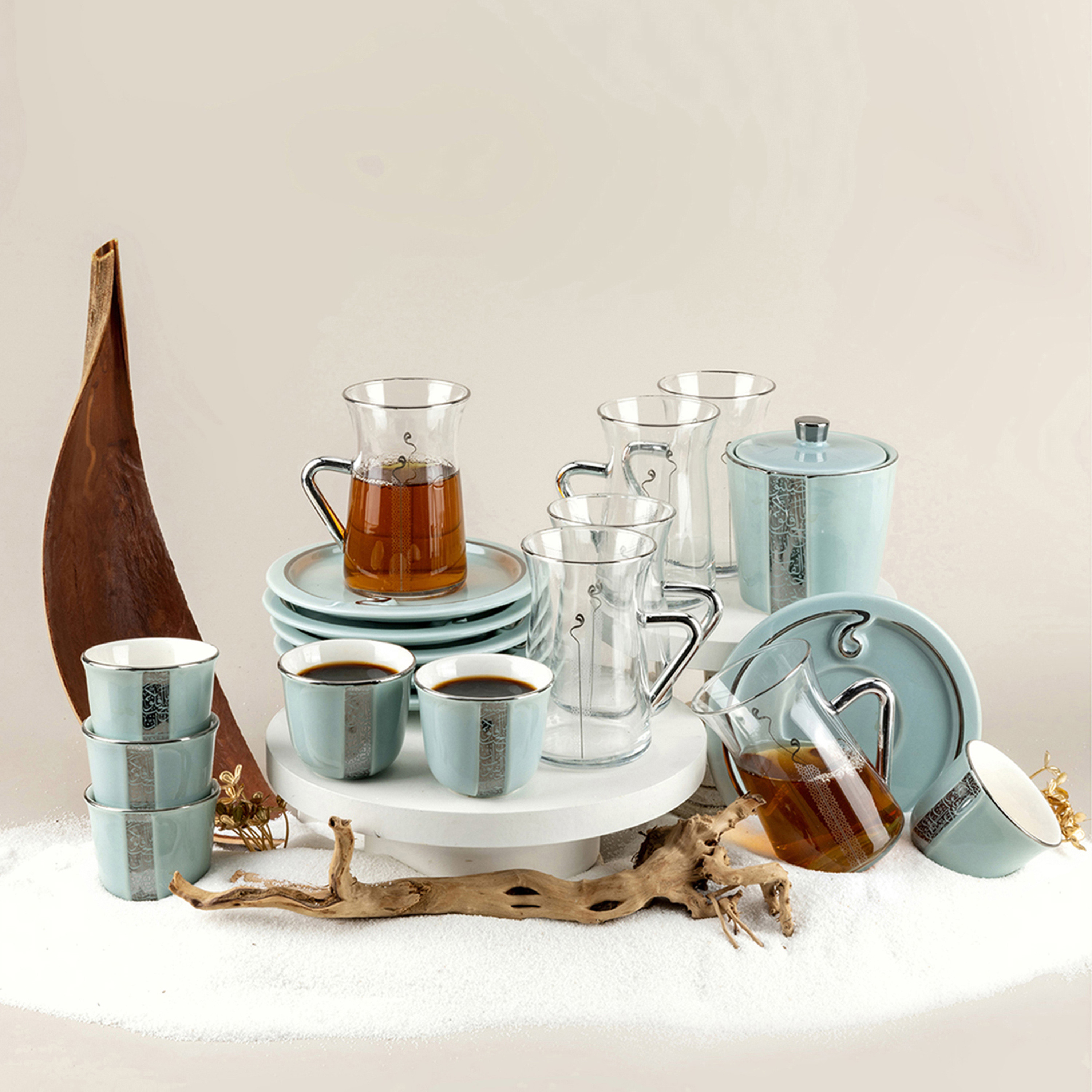 Shop Otantik Noor 19-Piece Drinkware Set | Centrepoint Bahrain