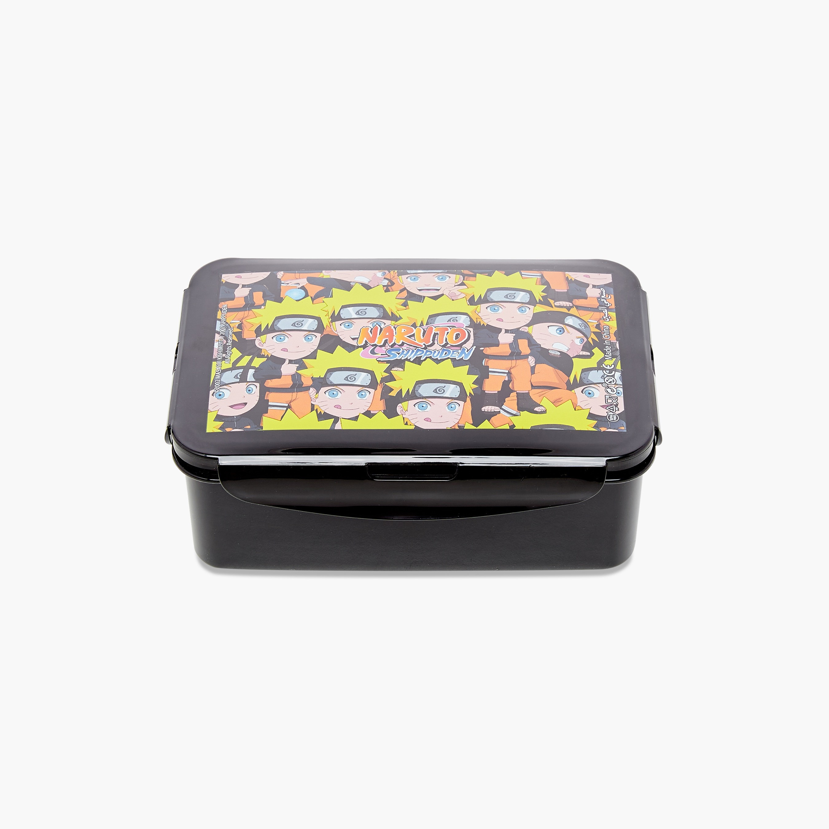 Buy TV Tokyo Naruto Print Sectioned Lunch Box with Clip Lock Closure ...
