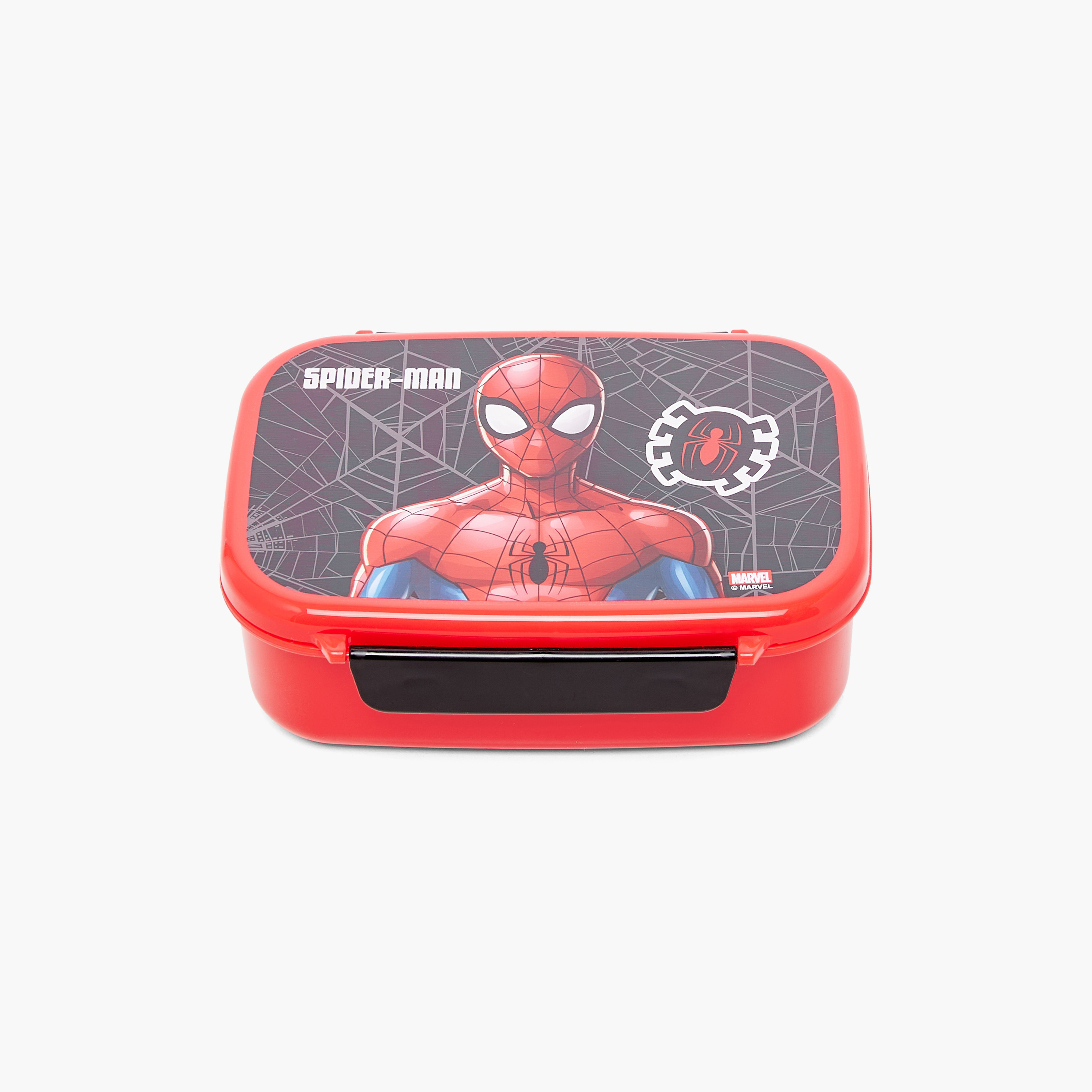 Buy Spider-Man Print Sectioned Lunch Box with Clip Lock Closure Online ...