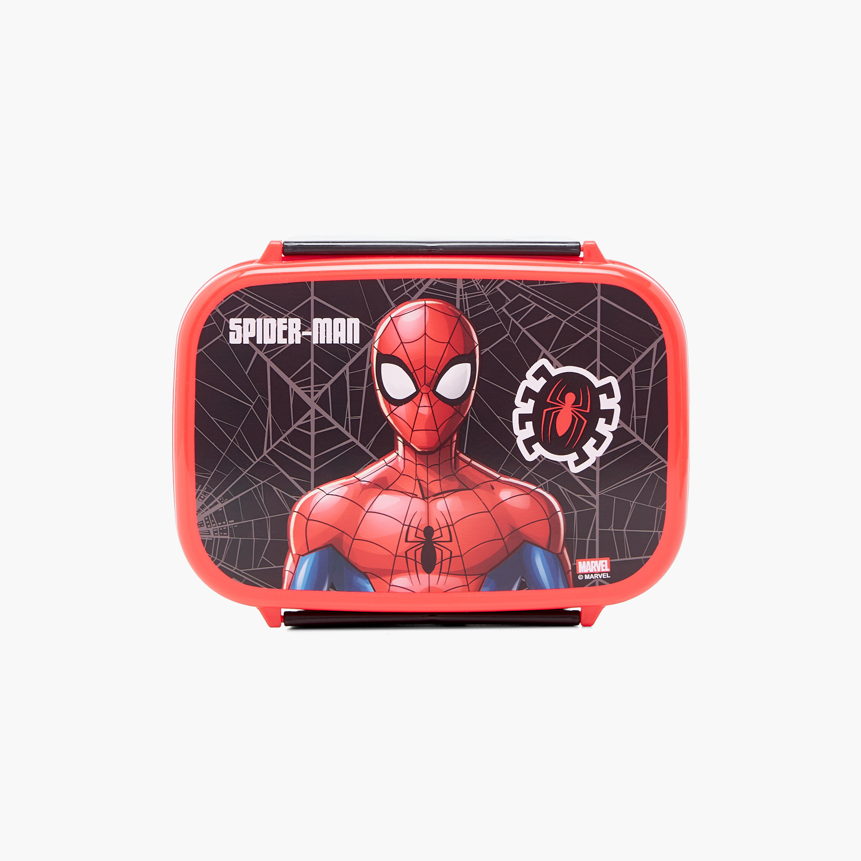 Buy Spider-Man Print Sectioned Lunch Box with Clip Lock Closure Online ...