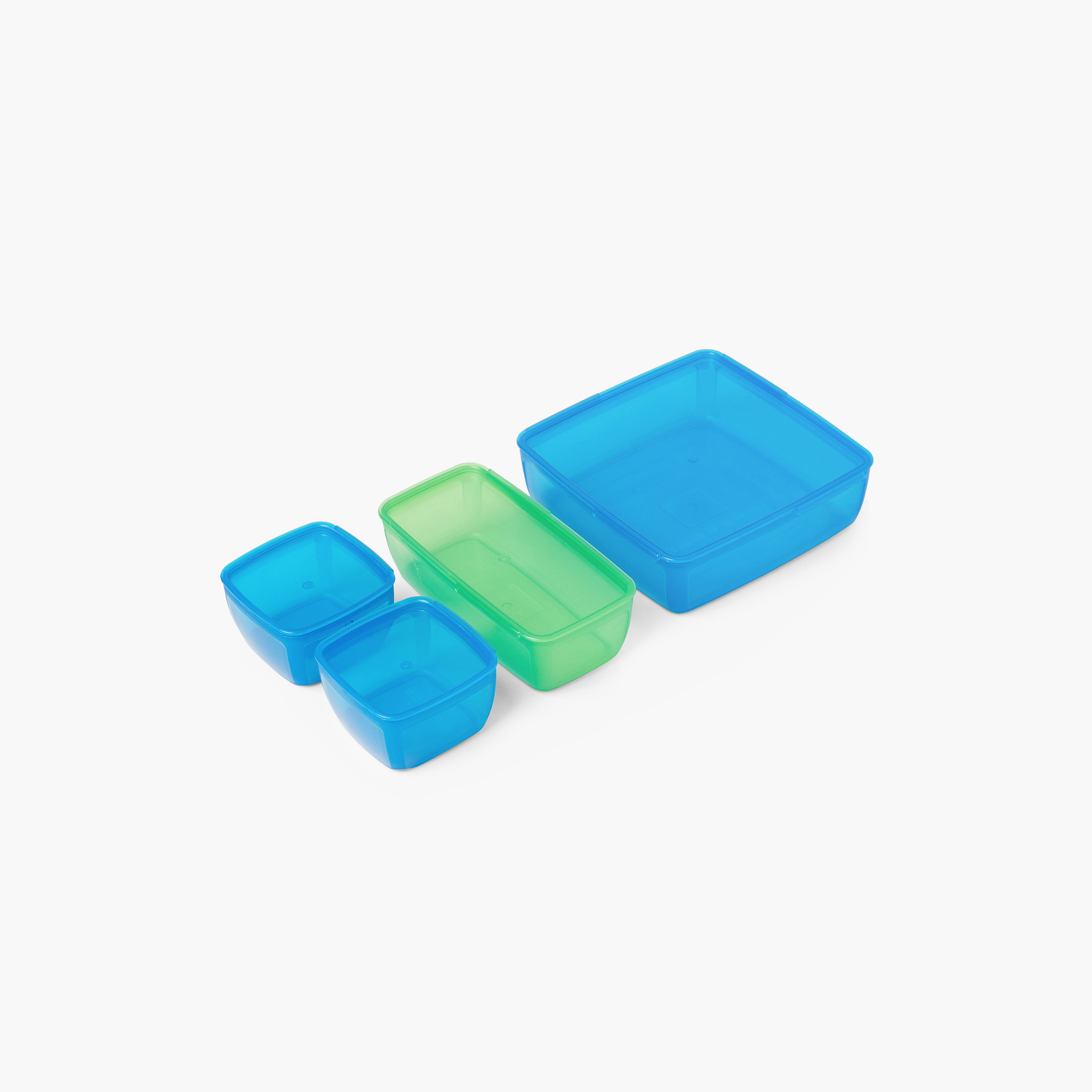 Buy Smash Solid 4-Piece Lunch Box Set Online | Centrepoint Qatar
