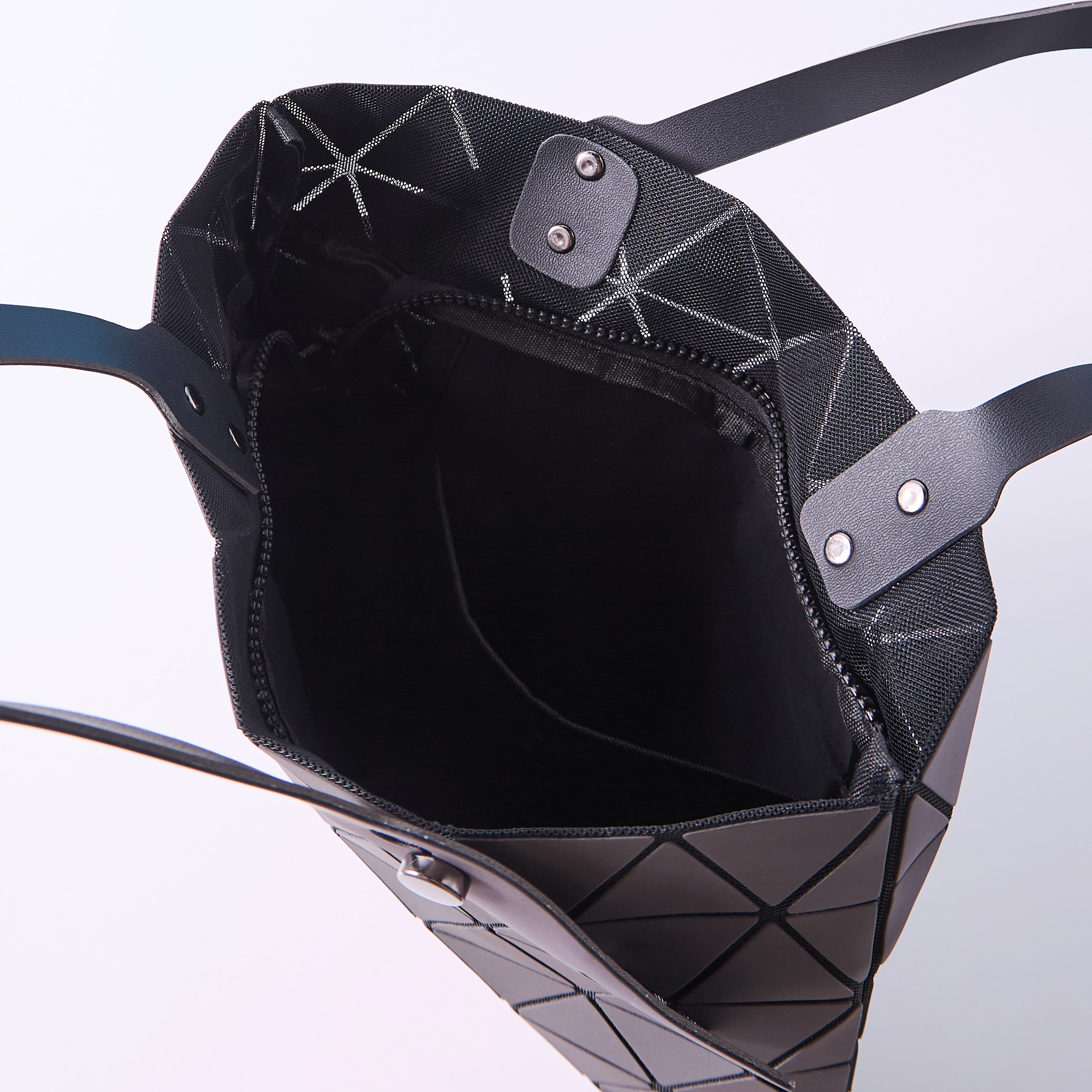 Shop Mistotes Geometric Embossed Tote Bag with Handles and Zip Closure ...
