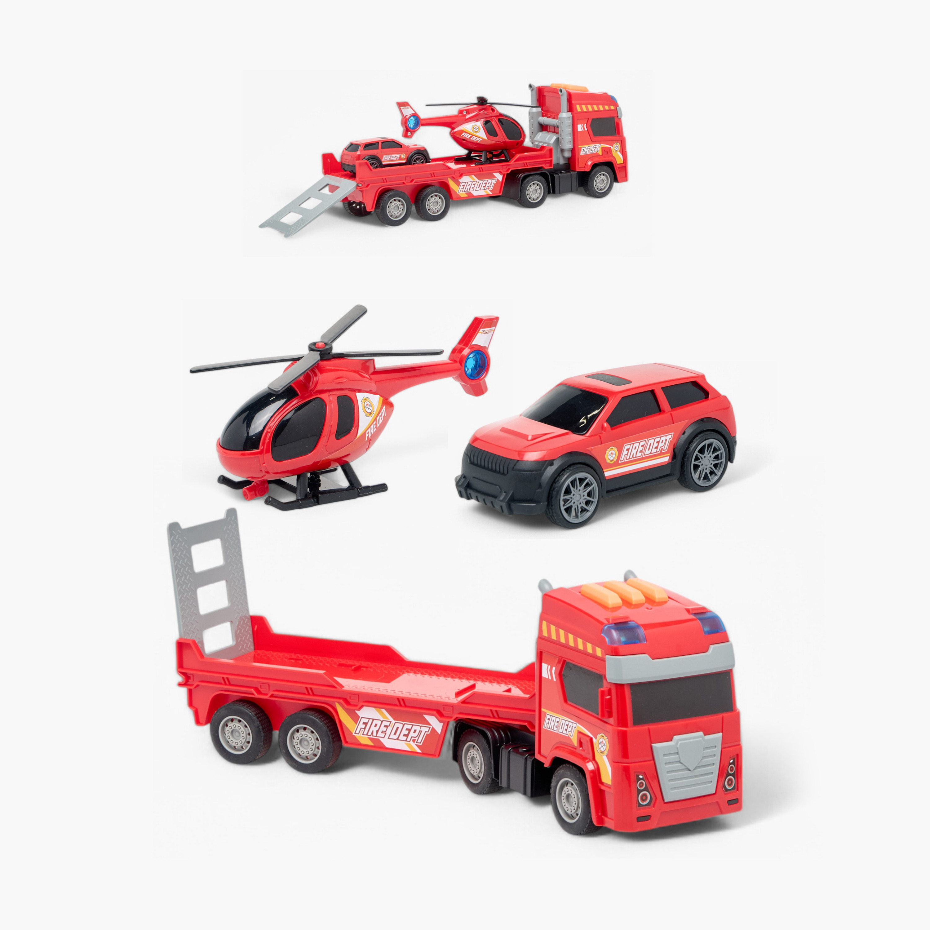 Buy Juniors Monster Fire Truck with Light and Sound Online ...