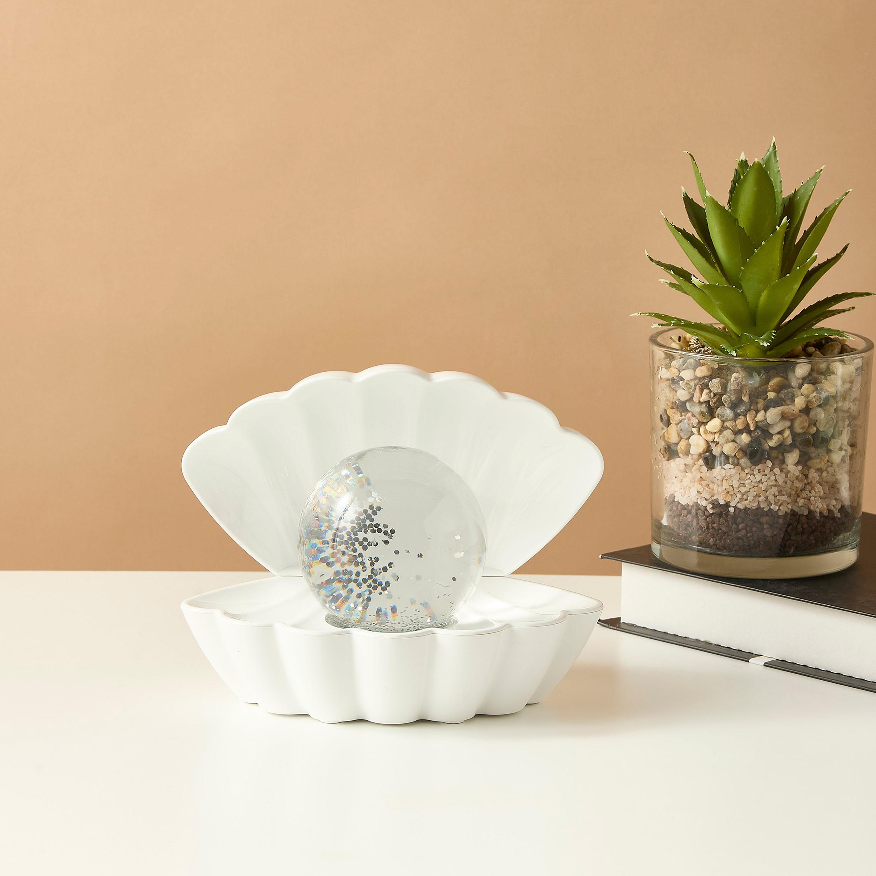 Shop Pearl Shell Patterned Lamp with Glitter Online | Splash UAE