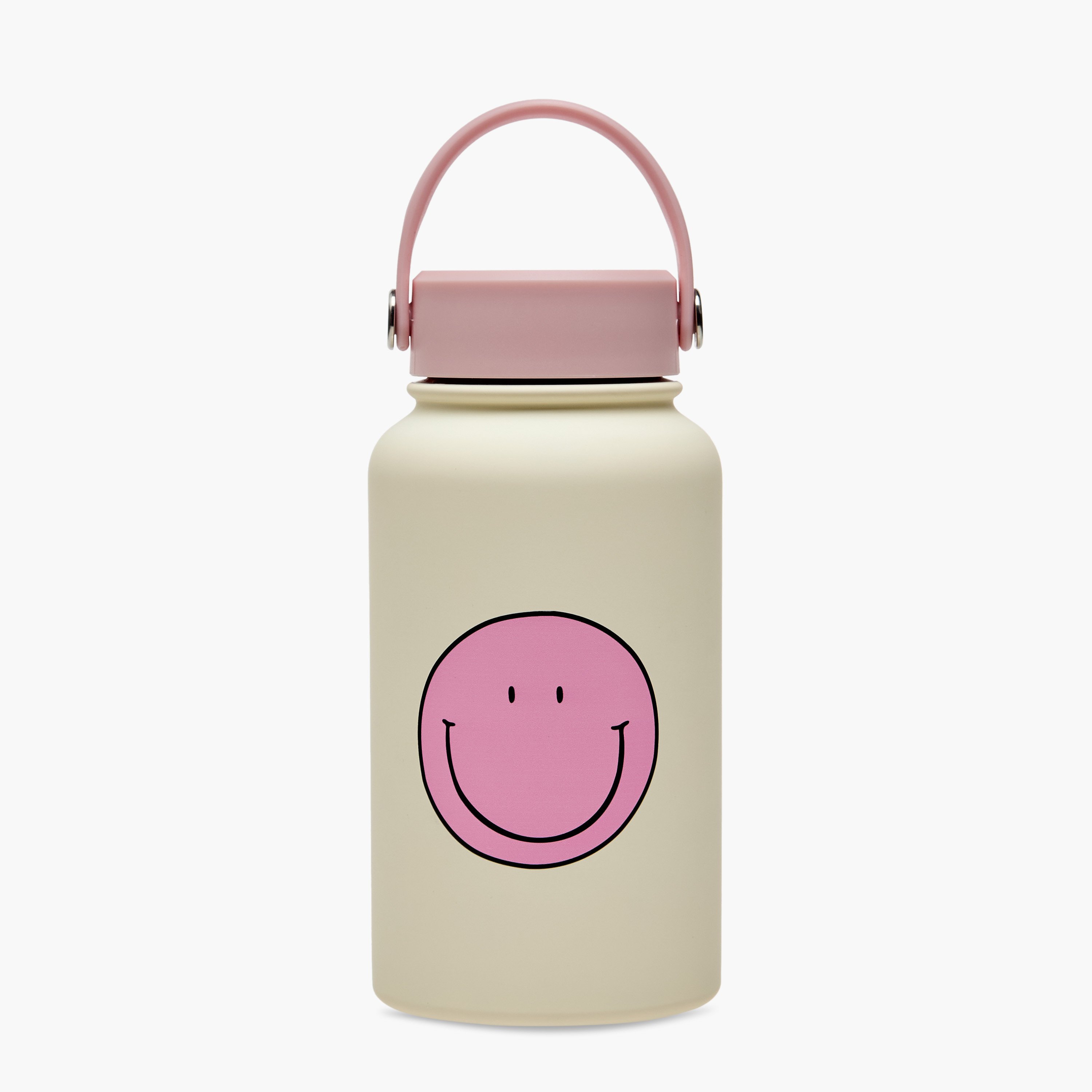 Shop Smile Print Double Wall Stainless Steel Vacuum Bottle - 650 ml ...