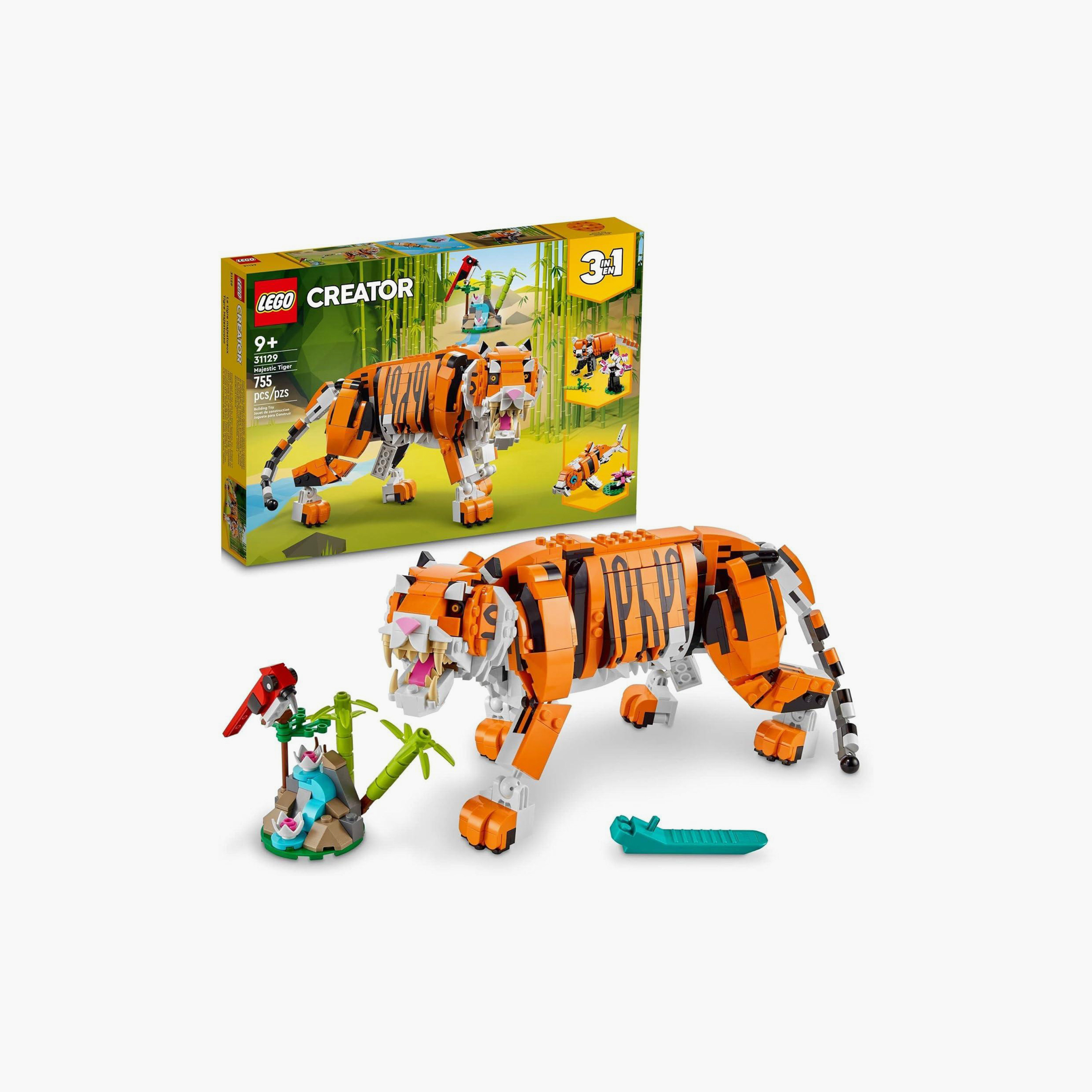 LEGO® Creator 3in1 Majestic Tiger 31129 Building Kit (755 Pieces ...